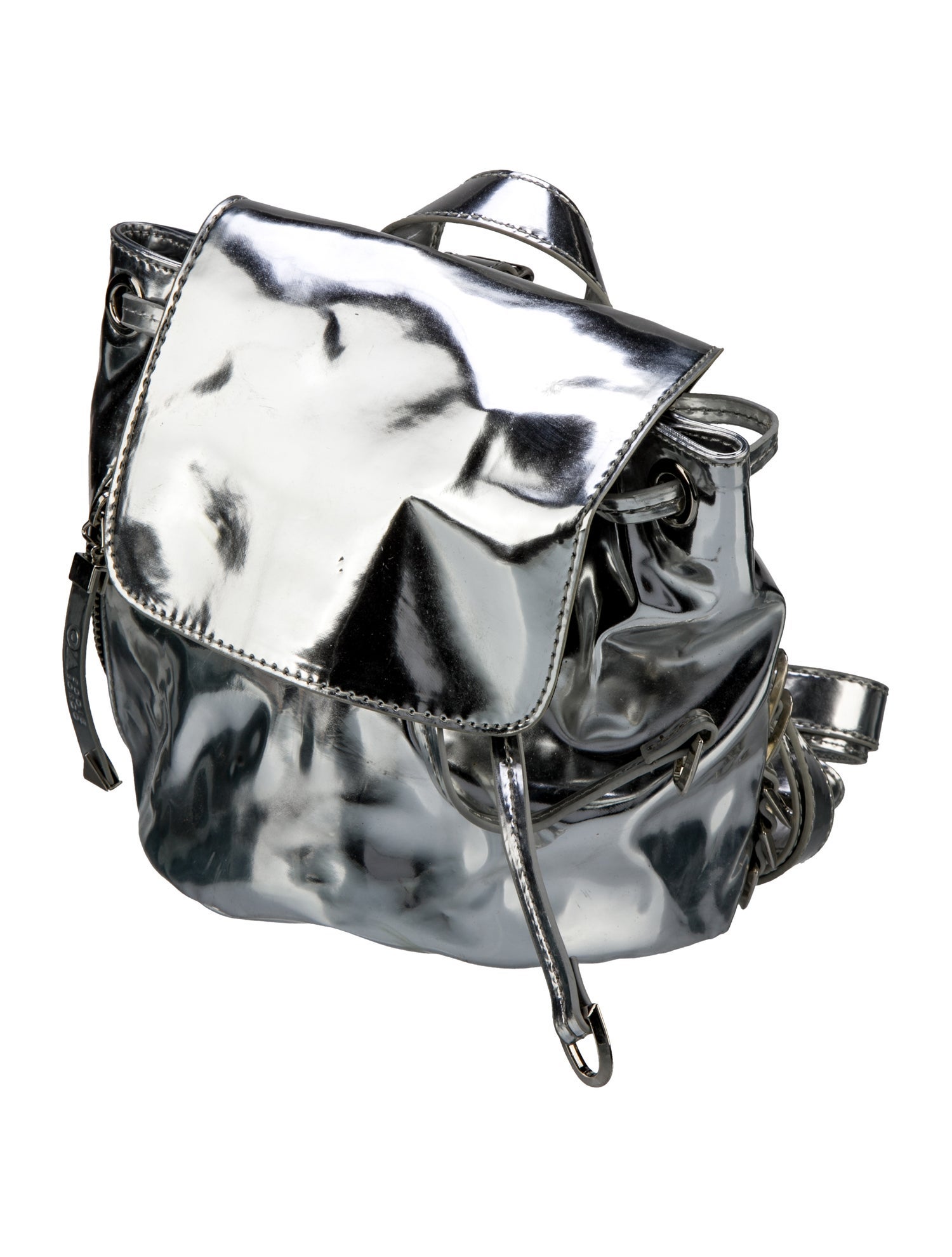 Eddie Borgo Patent Leather Backpack - Metallic Backpacks, Handbags ...
