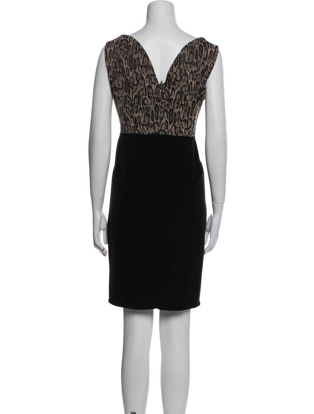 Emilio de la Morena Colorblock Pattern Mini Dress - Black Dresses ...