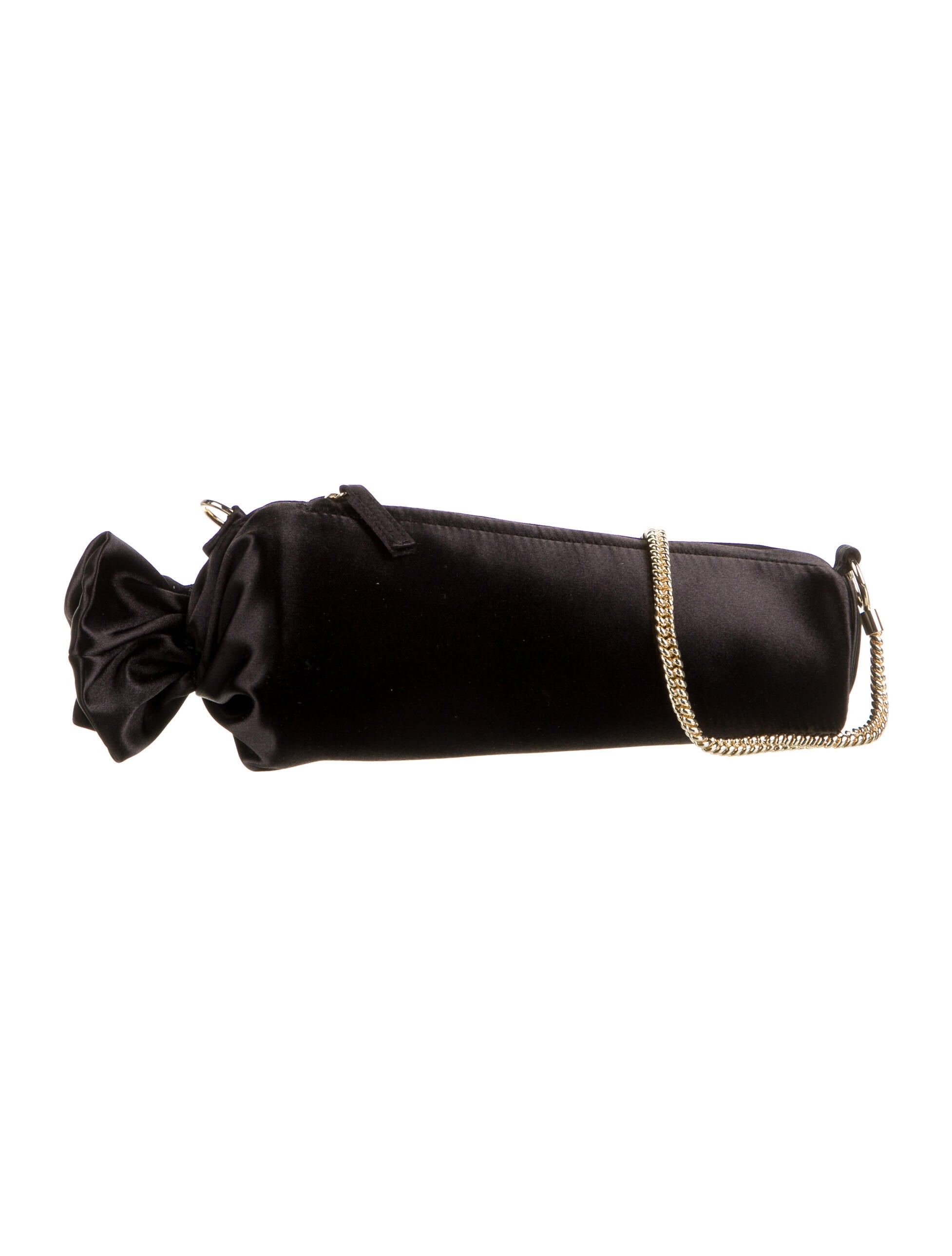 Edie Parker Solid Satin Shoulder Bag - Black Shoulder Bags, Handbags ...