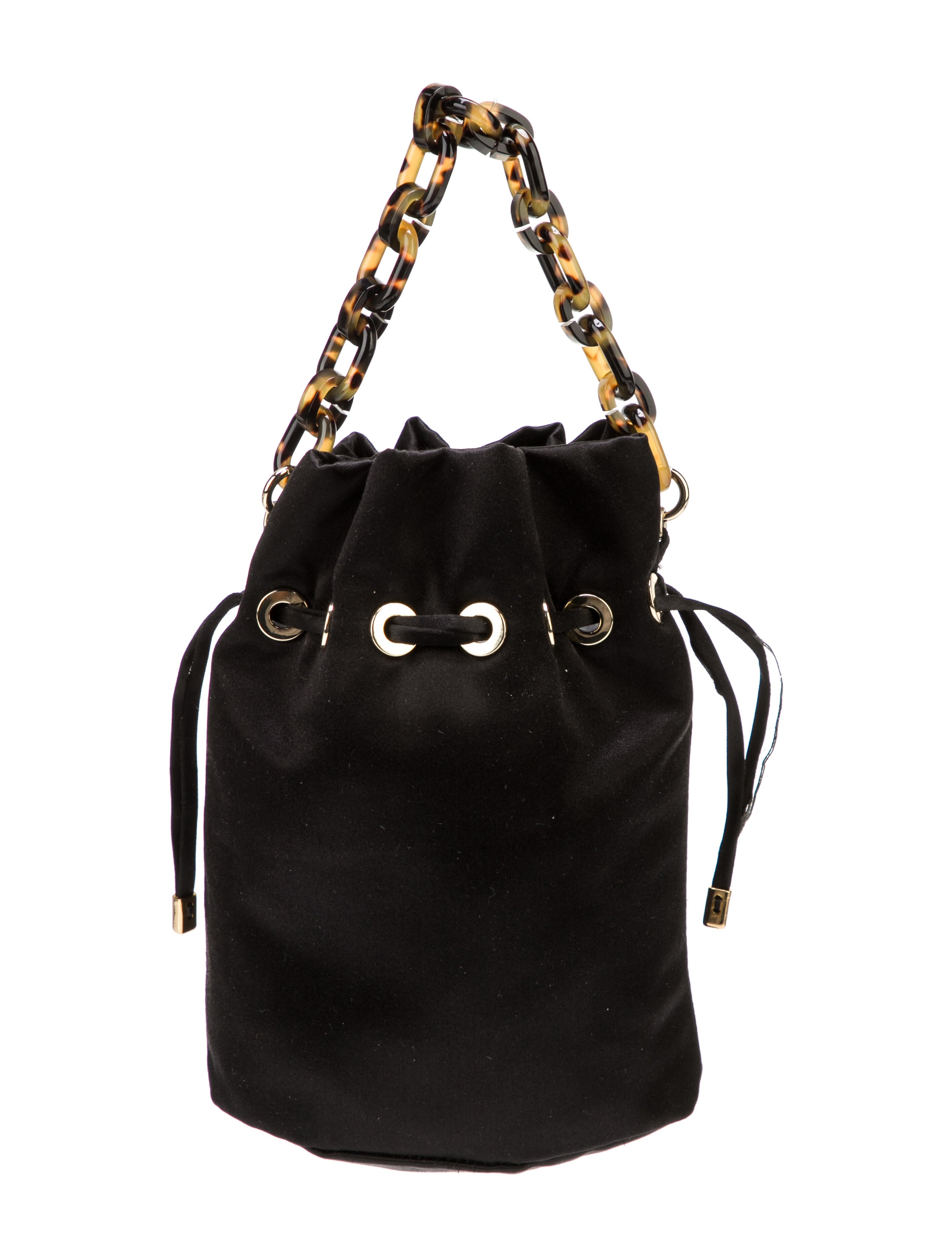 Edie Parker Satin Handle Bag - Black Handle Bags, Handbags - EDP24623 ...