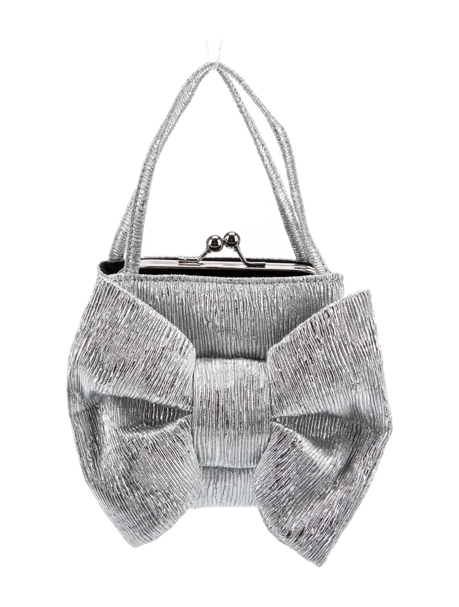 Edie Parker Leather Evening Bag - Silver Mini Bags, Handbags - EDP25656 ...