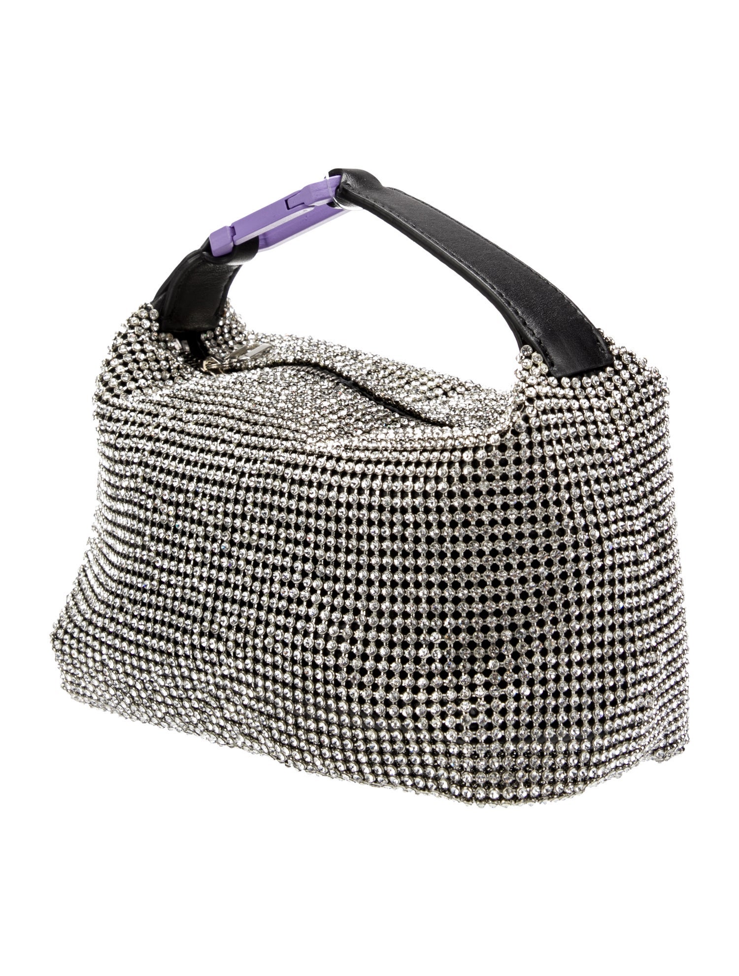 EÉRA Crystal Embellished Handle Bag - Black Handle Bags, Handbags ...