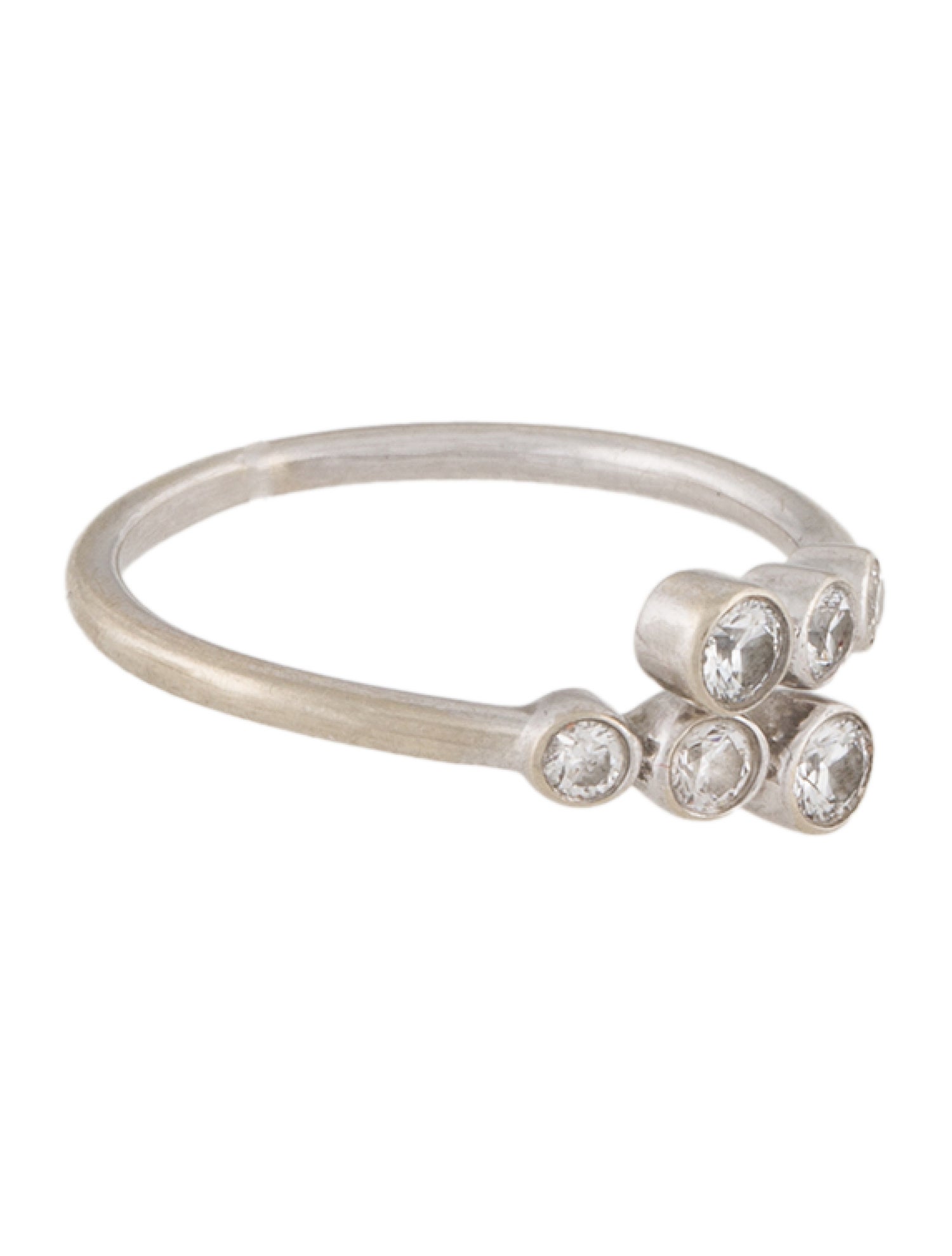 EF Collection 14K Diamond Bypass Ring - 14K White Gold Band, Rings - EFCOL22278 | The RealReal