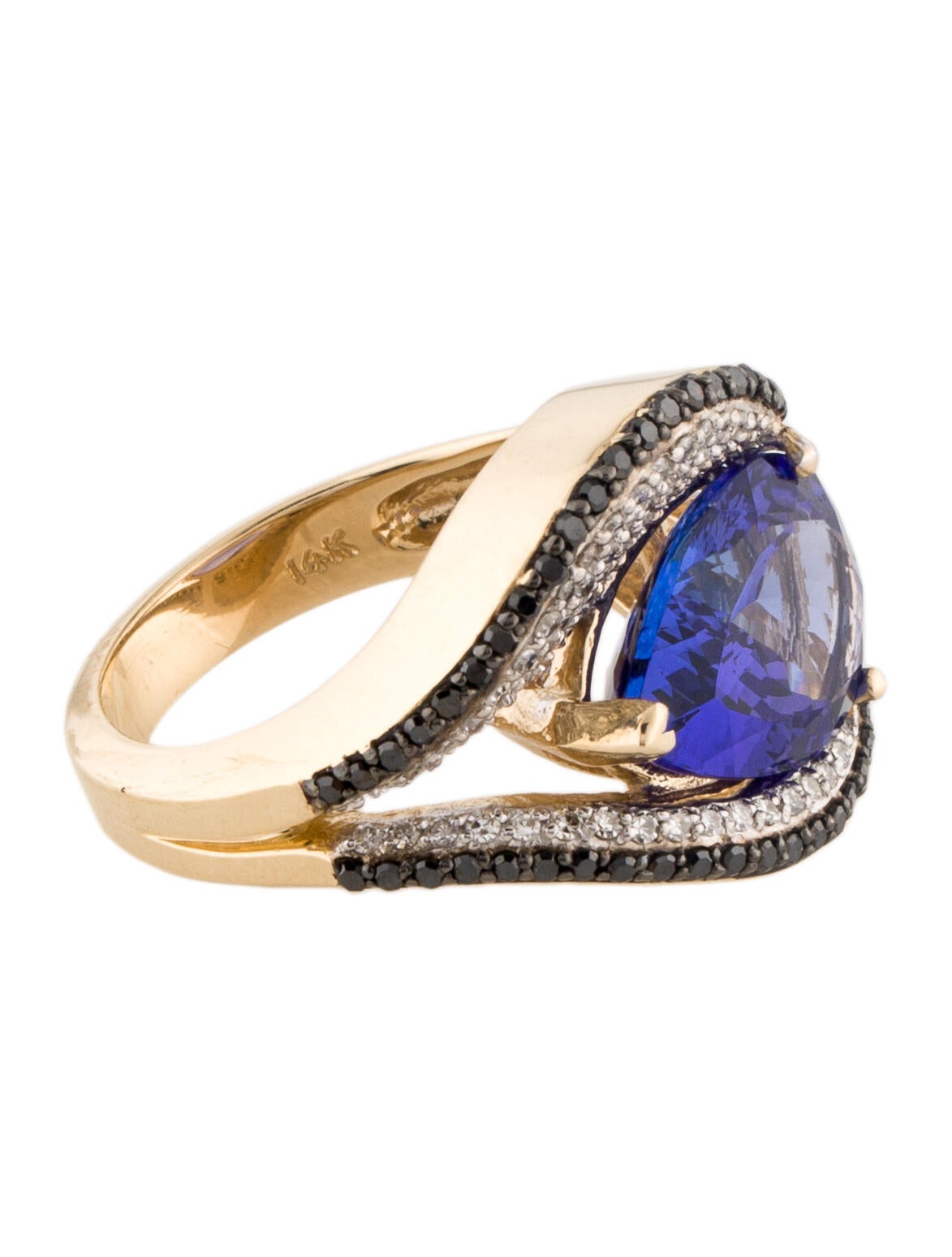 Ring Platinum 10.68ctw Ruby & Diamond Cocktail Ring - 18K Yellow Gold ...