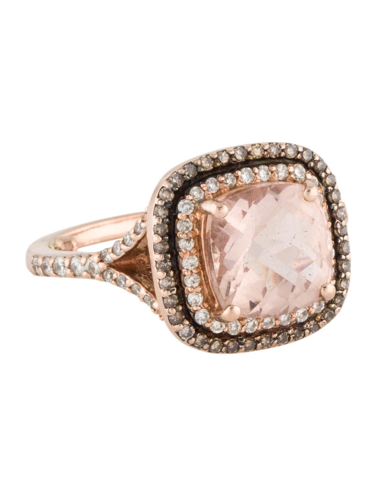 Effy Jewelry 14K Morganite & Diamond Cocktail Ring - 14K Rose Gold ...