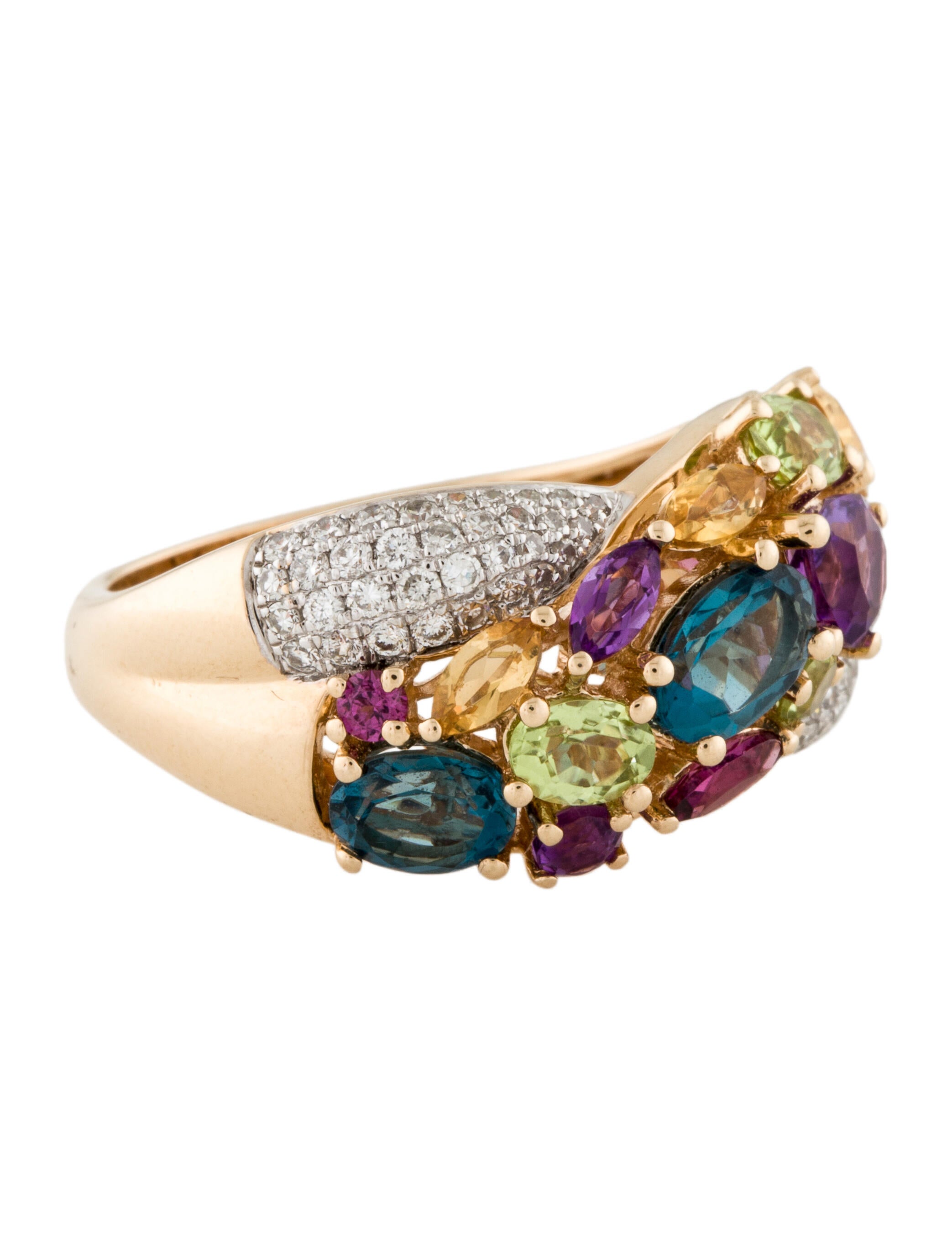 Effy Jewelry 14K Diamond Band - 14K White Gold Band, Rings - EFF24320 ...