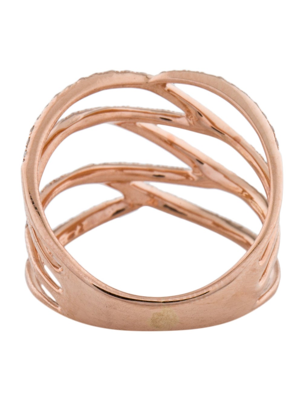 Effy Jewelry 14K Diamond Negative Space Ring - Band, Rings - EFF27677 ...