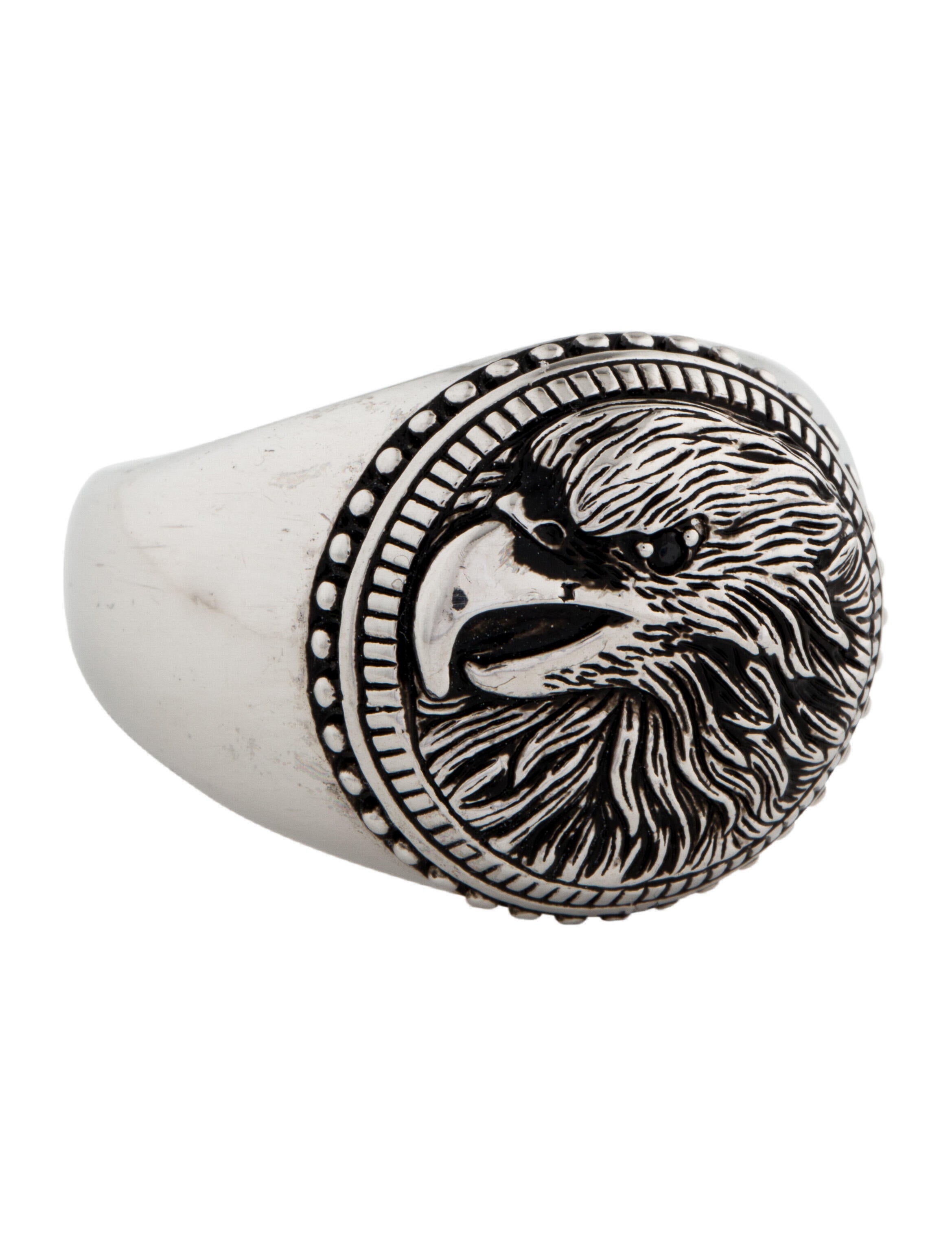Effy Jewelry Men's Eagle Signet Ring - Sterling Silver Signet Ring ...