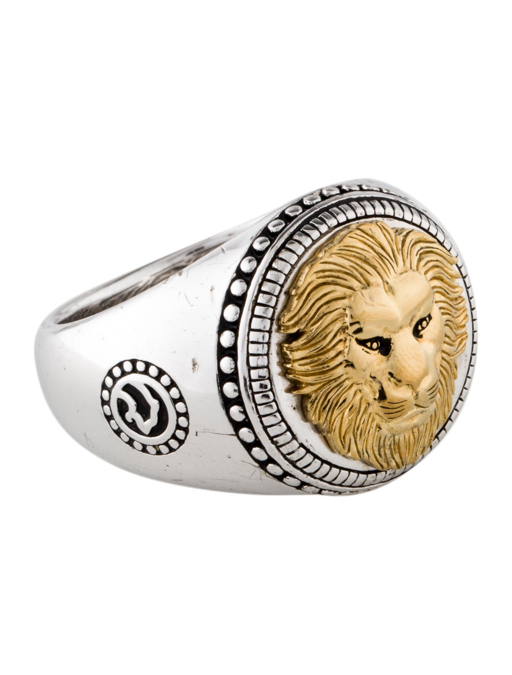 Effy Jewelry Gento Lion Signet Ring - 18K Yellow Gold-Plated Signet ...