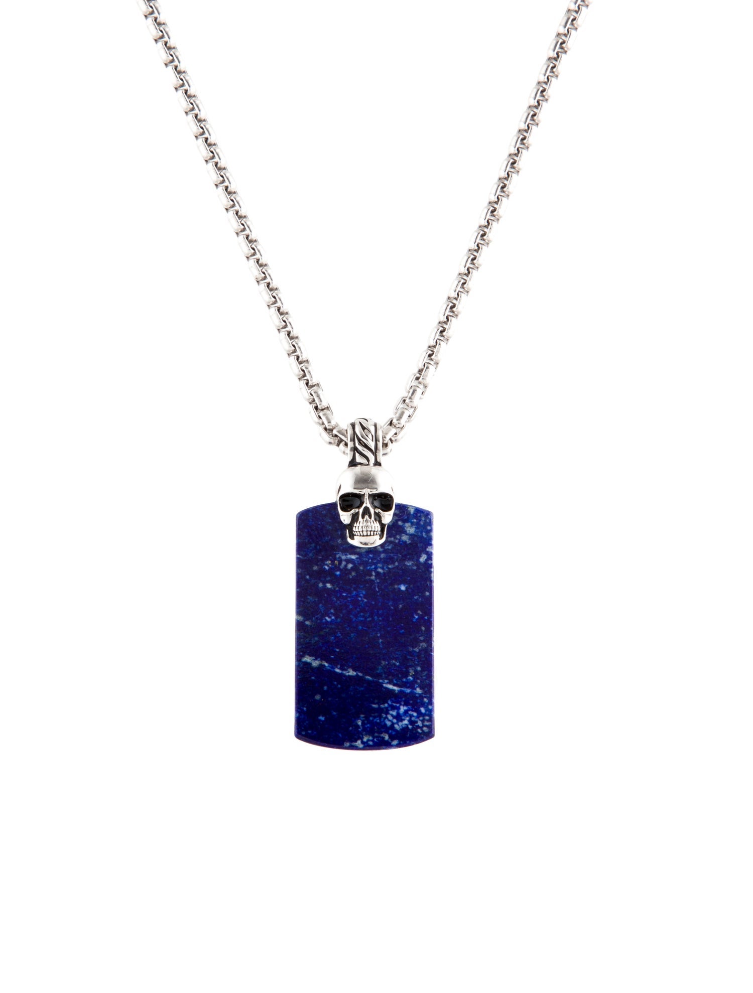 Effy Jewelry Lapis Lazuli Scull Pendant Necklace - Sterling Silver ...