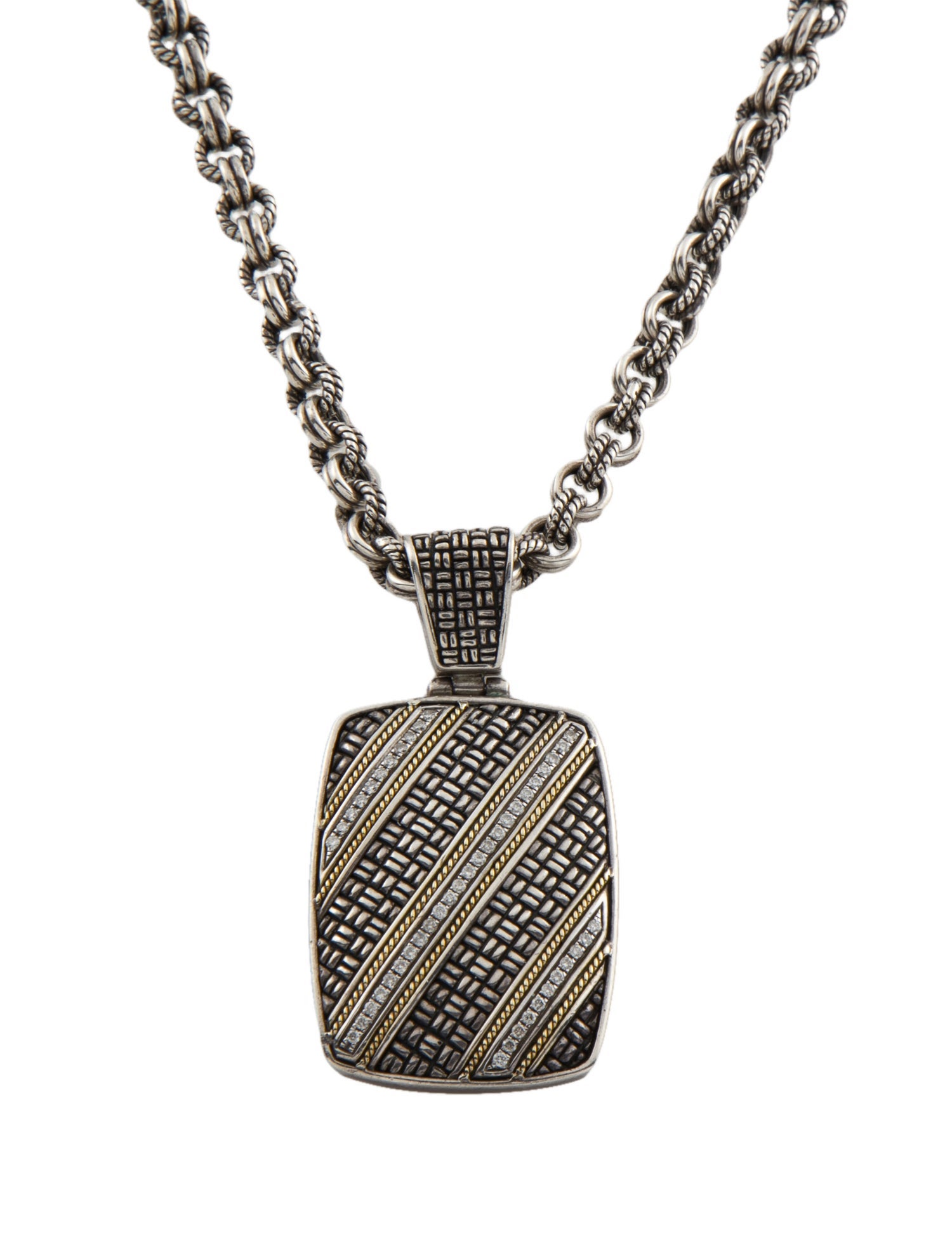 Effy Jewelry Diamond Pendant Necklace - 18K Yellow Gold Pendant ...