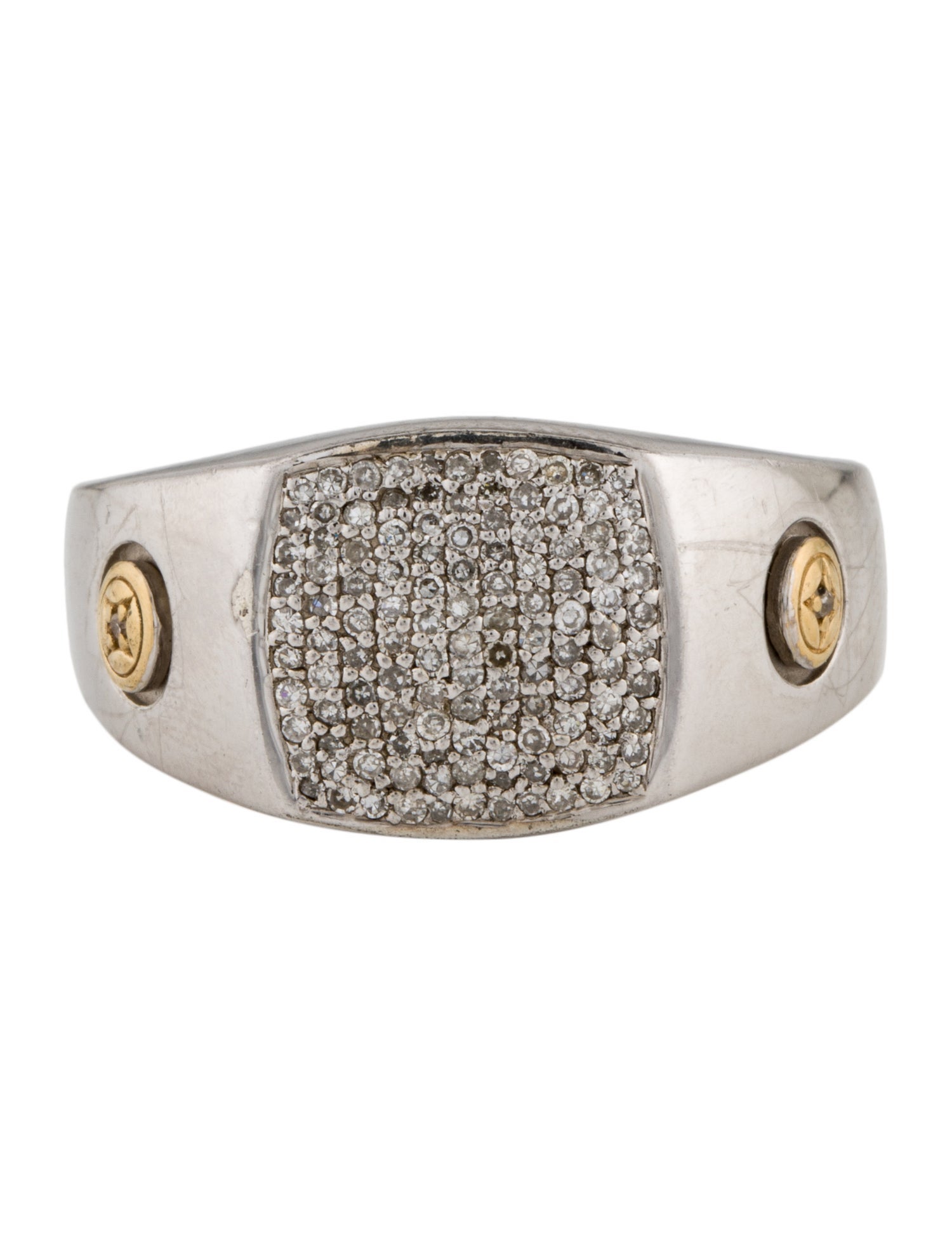 David Yurman Tiger's Eye Quartz Signet Ring - Sterling Silver Cocktail ...