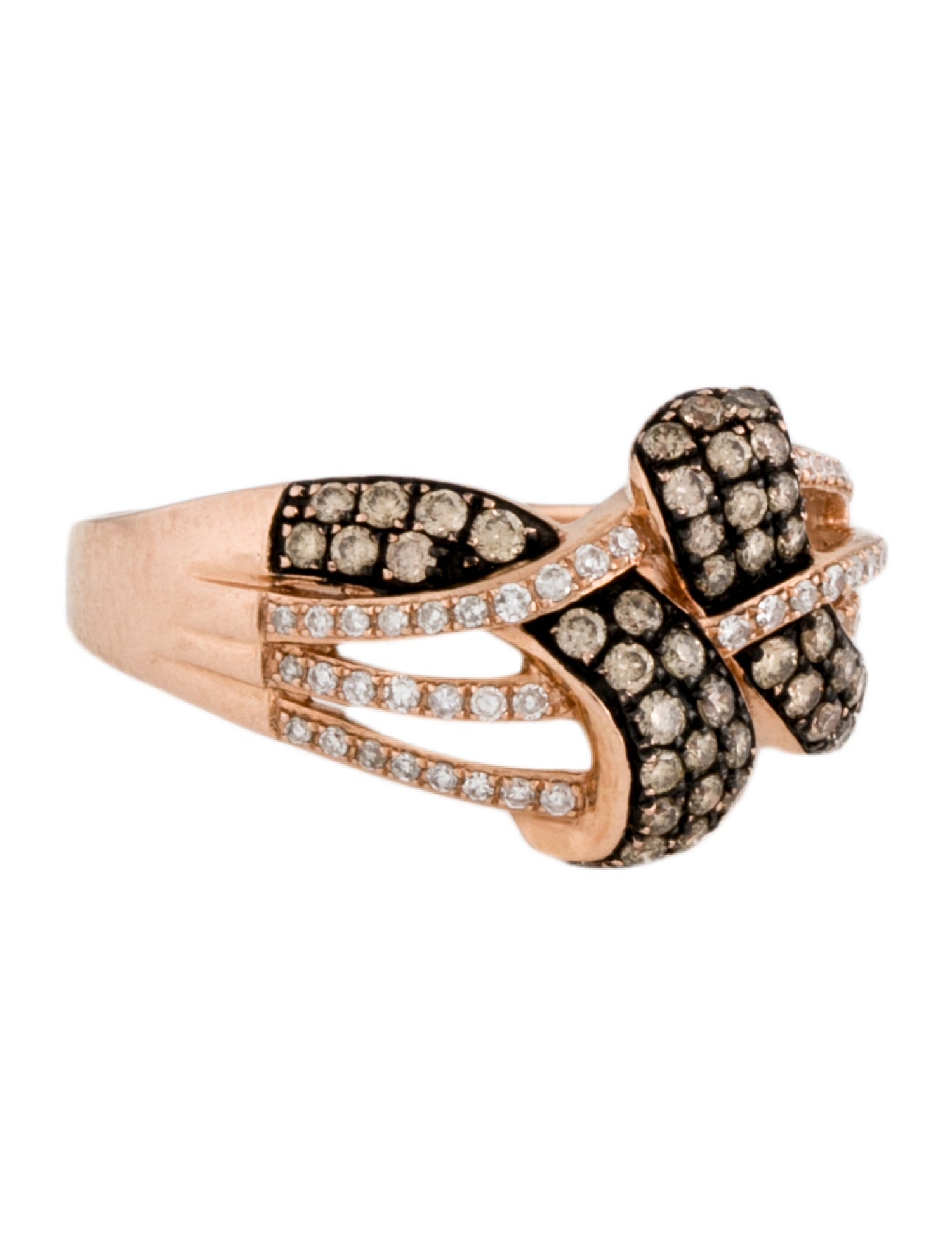 Effy Jewelry 14K Diamond Expresso Ring - 14K Rose Gold Cocktail Ring ...