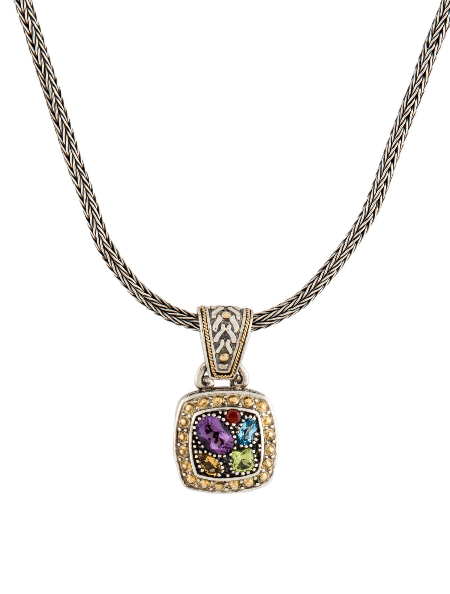 Effy Jewelry Multistone Balissima Pendant Necklace - 18K Yellow Gold ...