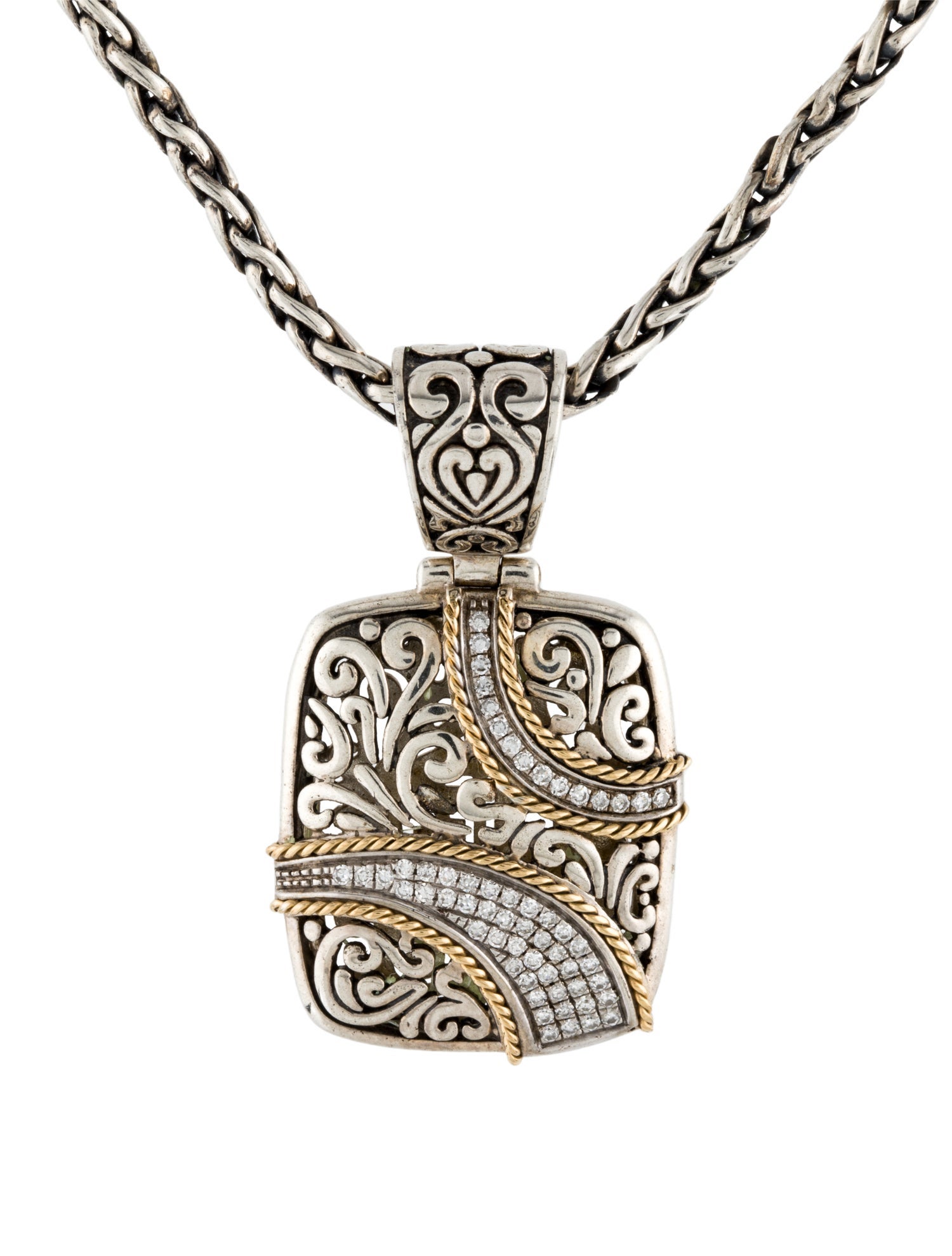 Effy Jewelry Diamond Pendant Necklace - 14K Yellow Gold Pendant ...