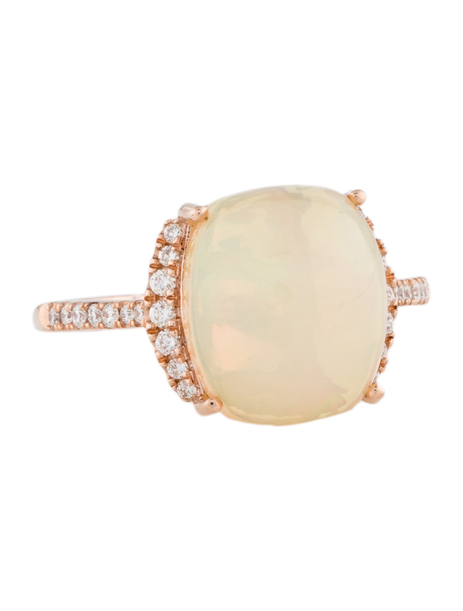 Effy Jewelry 14K 5.33ct Opal & Diamond Cocktail Ring - 14K Rose Gold ...