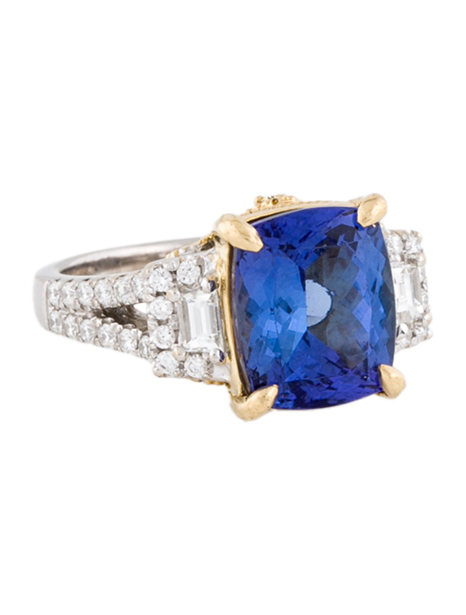 Effy Jewelry 18K 5.26ct Tanzanite & Diamond Ring - 18K Yellow Gold ...