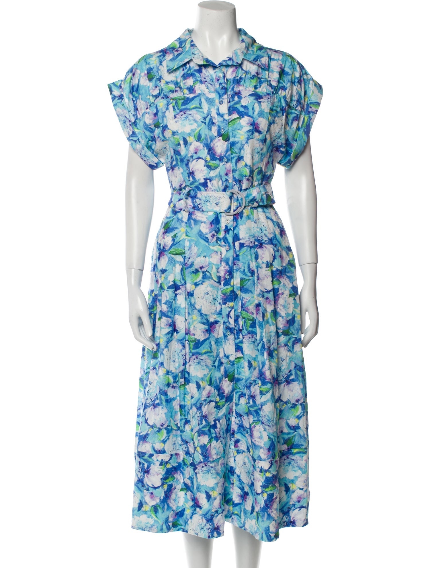 Elliatt Floral Print Long Dress w/ Tags - Blue Dresses, Clothing ...