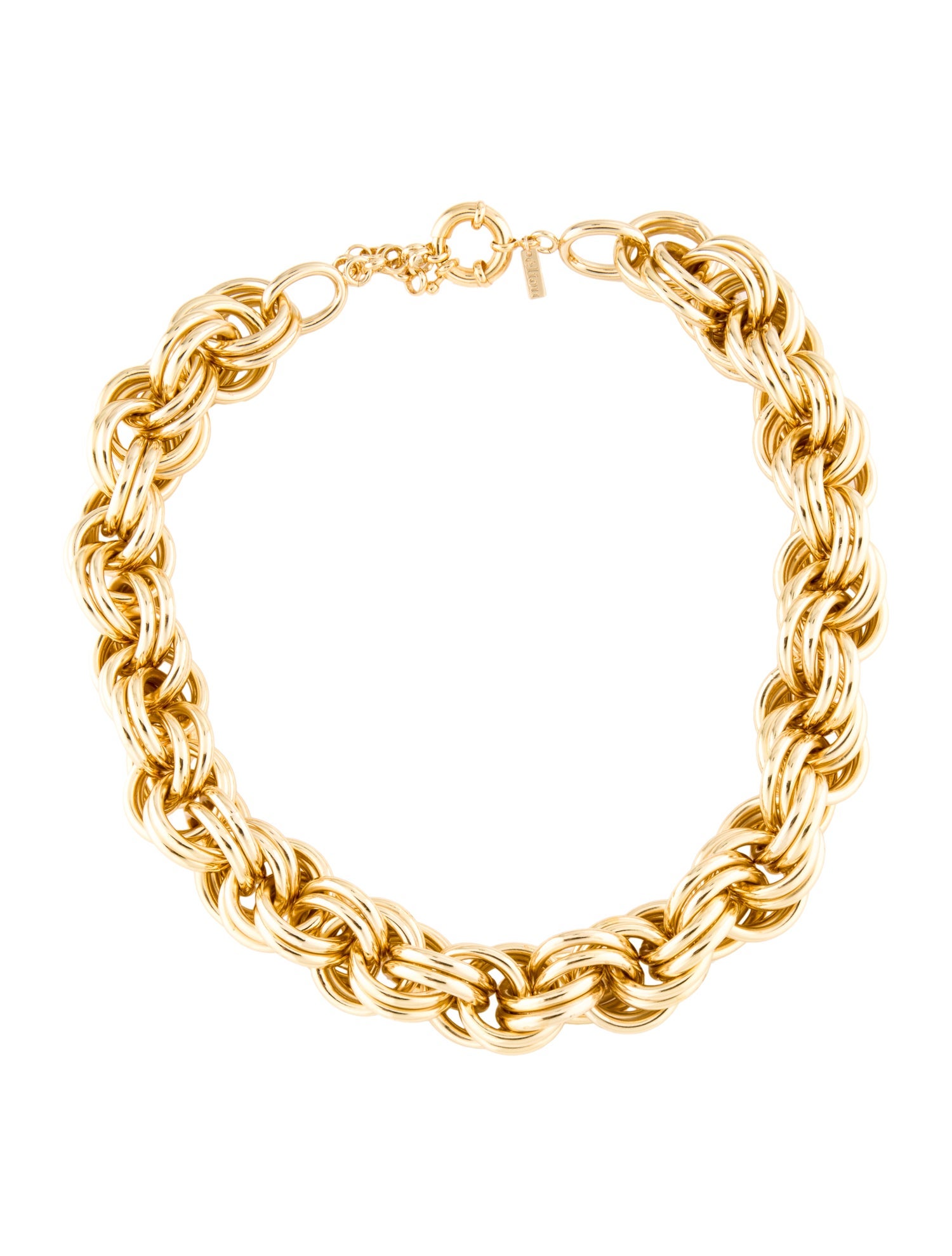 Cult Gaia Reyes Chain Necklace - Brass Chain, Necklaces - WGAIA45197 ...
