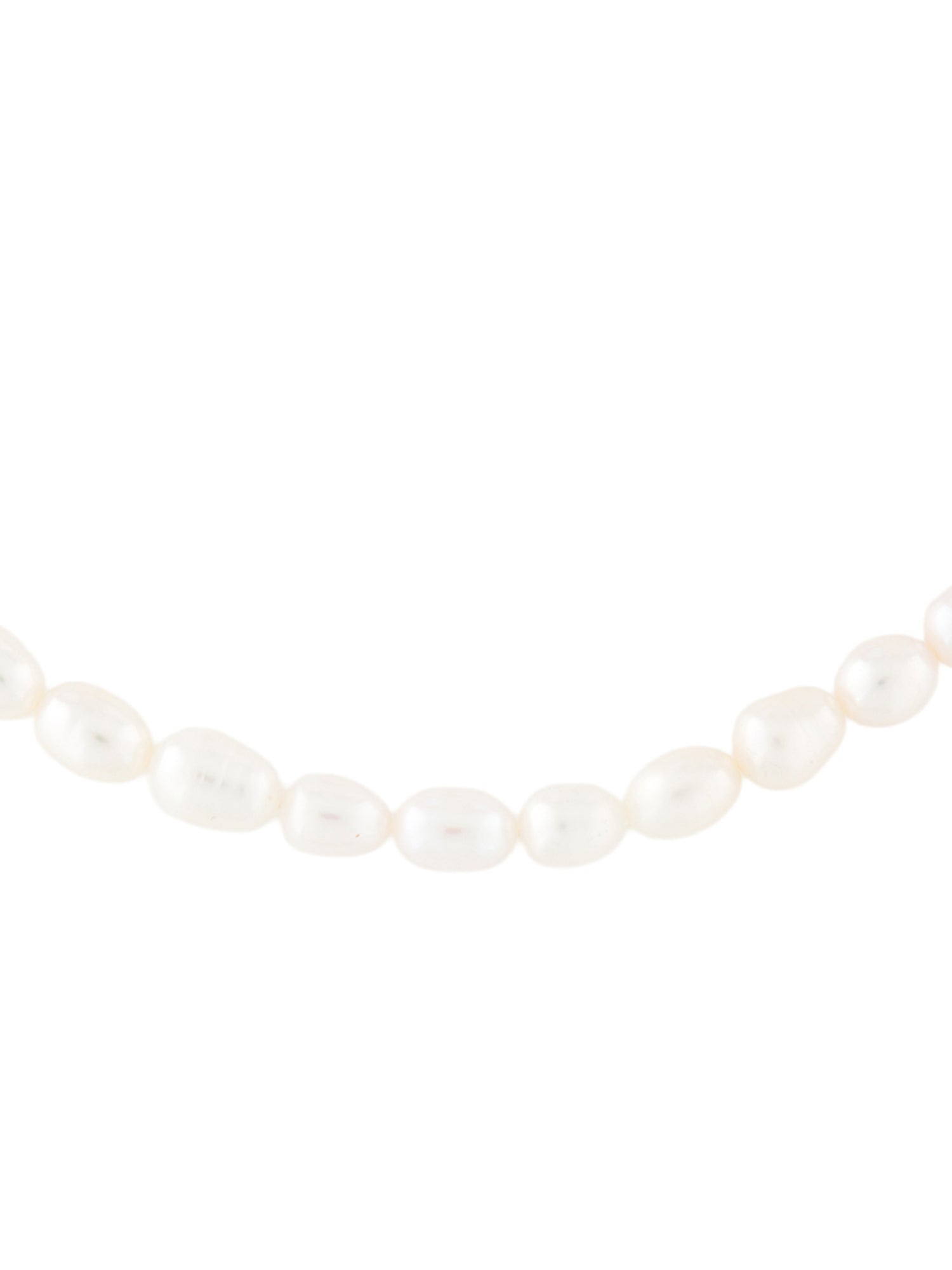 Necklace 14K Pearl Double Strand Necklace - 14K Yellow Gold Bead Strand ...