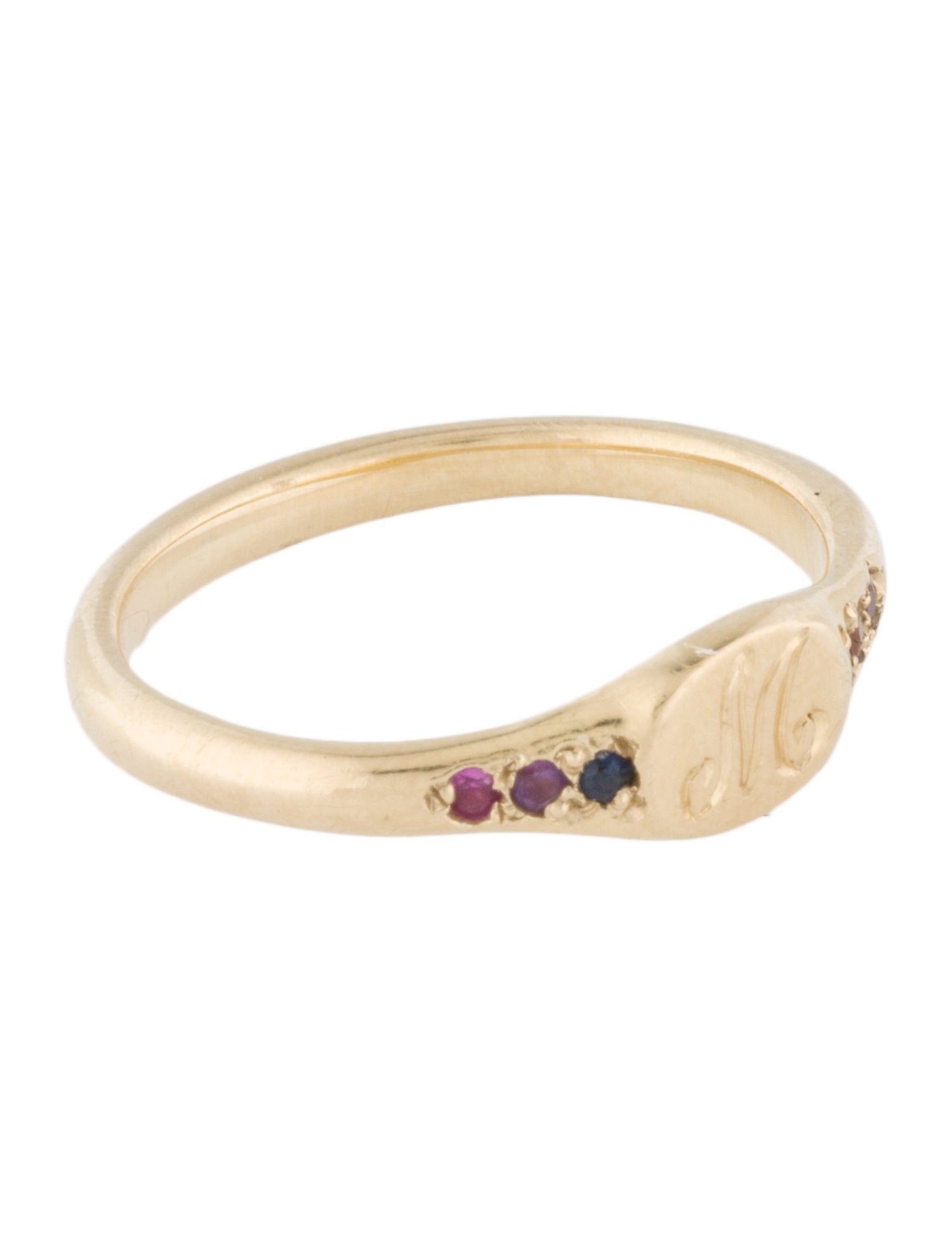 Elisa Solomon 18K Letter 'M' Signet Ring - Signet Ring, Rings ...