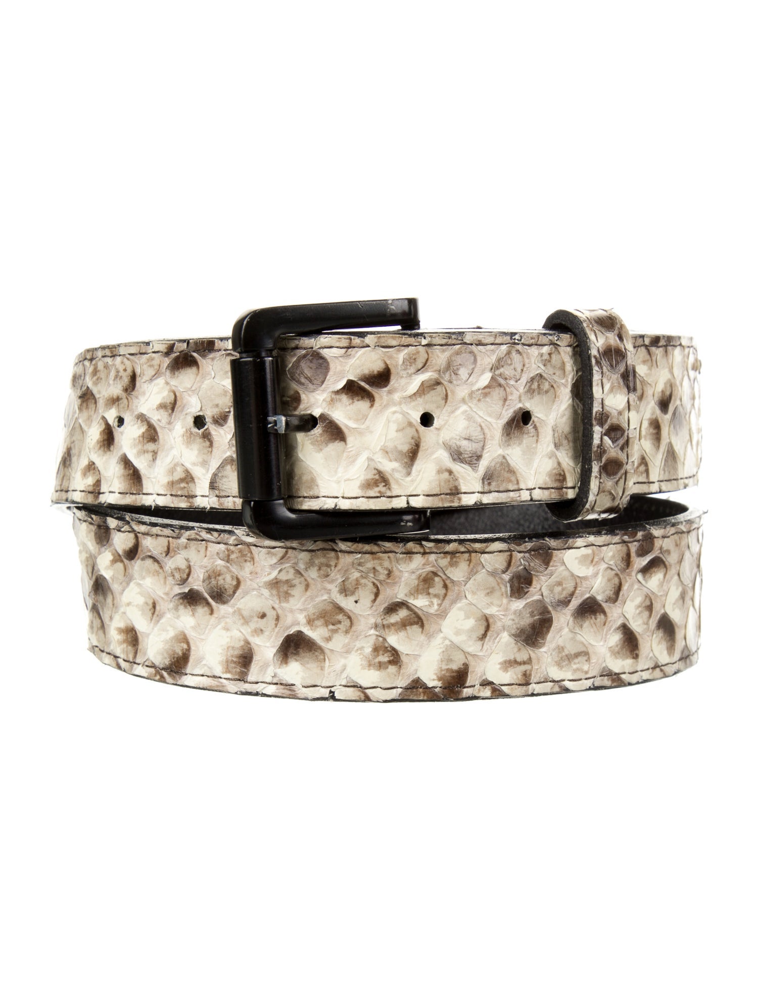 Elisabeth Weinstock Snakeskin Belt - Neutrals Belts, Accessories ...