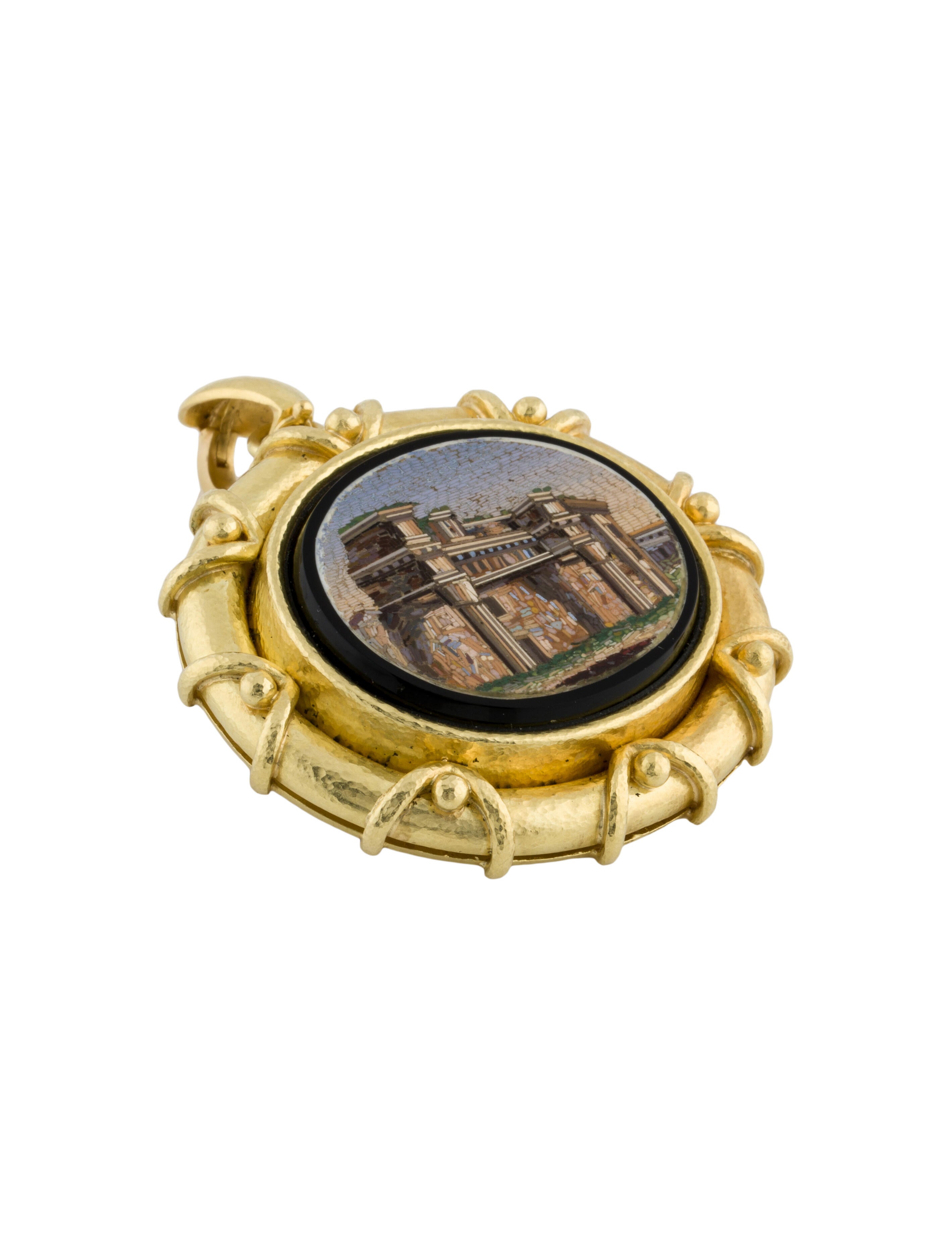 Elizabeth Locke 19K Pearl & Mother Of Pearl Pendant - 19K Yellow Gold ...