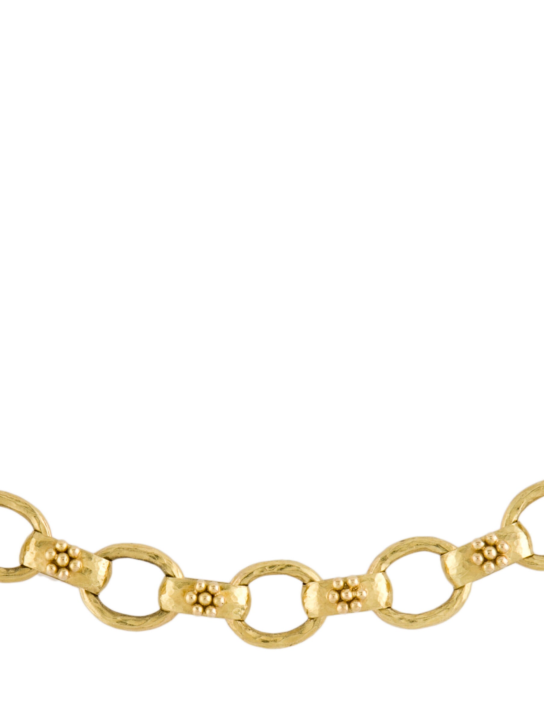 Elizabeth Locke 19K Small Elba Flat Link Chain Necklace - 19K Yellow ...
