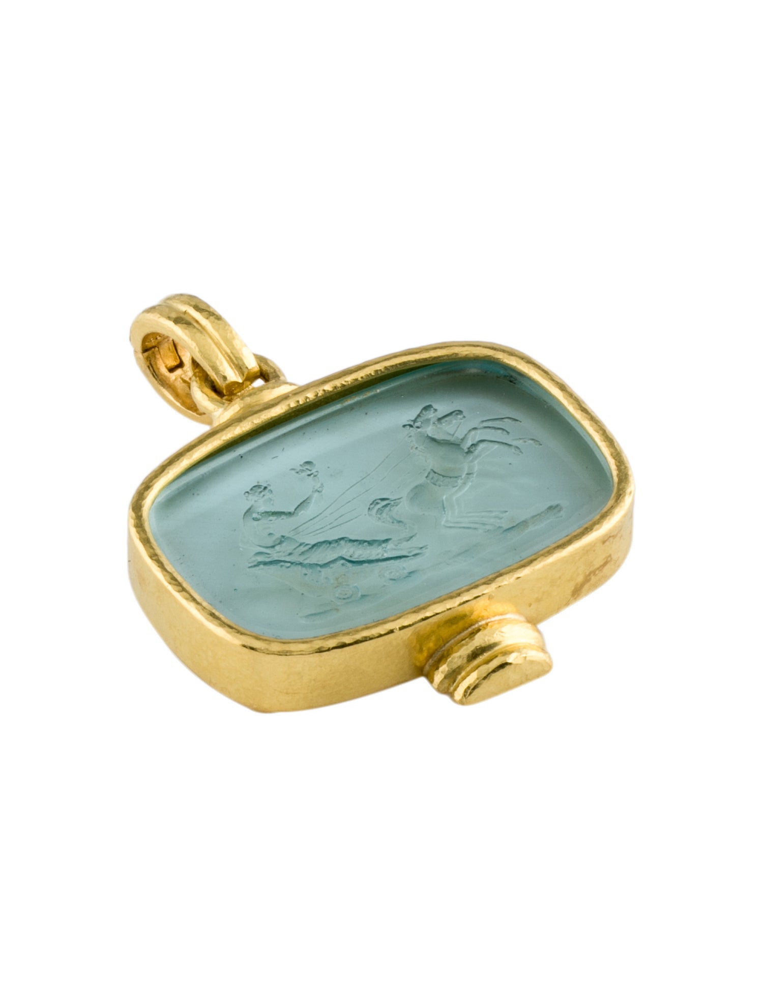 Elizabeth Locke 19K Mother of Pearl & Venetian Glass Intaglio Enhancer ...