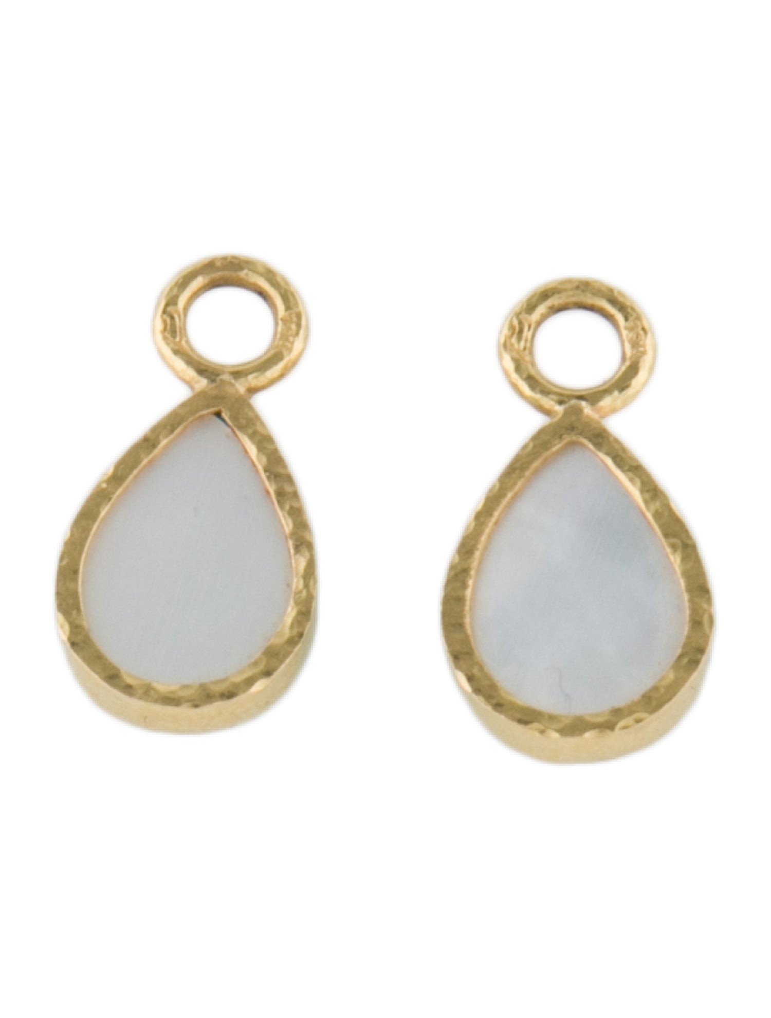 Elizabeth Locke 19K Mother of Pearl & Venetian Glass Intaglio Earring ...