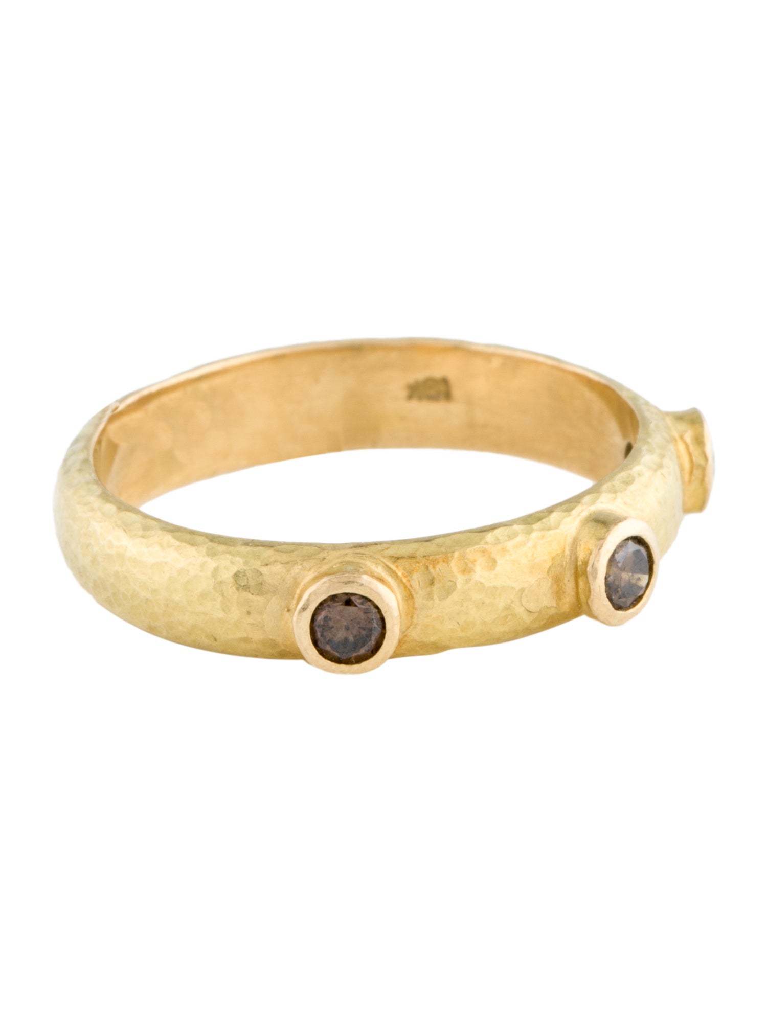 Elizabeth Locke 18K Diamond Band - 18K Yellow Gold Band, Rings ...