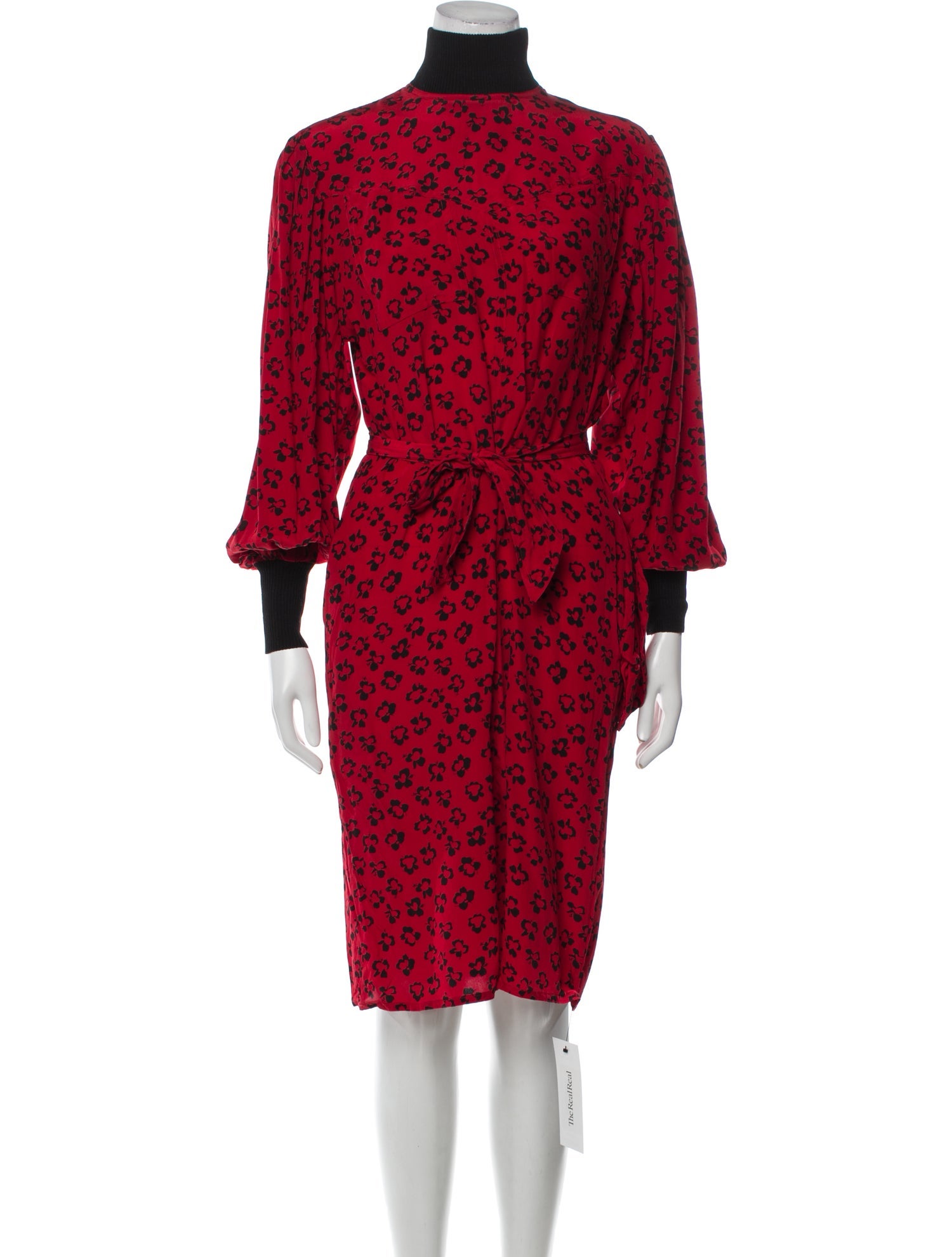 Emanuel Ungaro Printed Knee-Length Dress - Red Dresses, Clothing ...