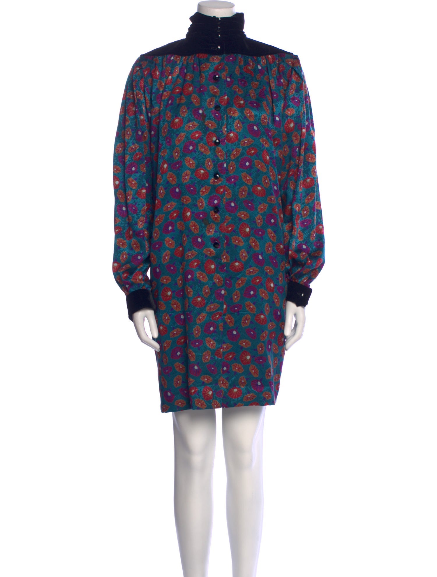 Emanuel Ungaro Vintage Mini Dress - Blue Dresses, Clothing - EMA31063 ...