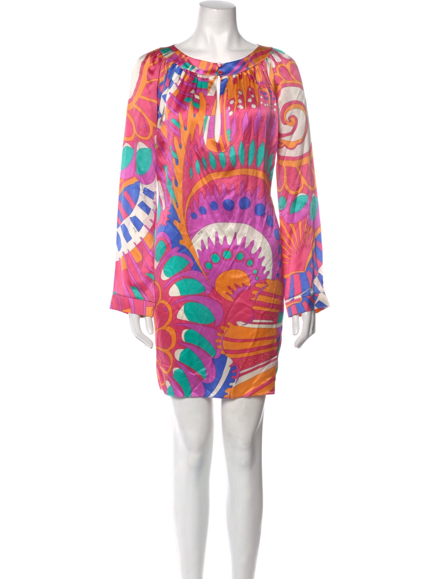 Emilio Pucci Vintage Mini Dress - Pink Dresses, Clothing - EMI117281 ...
