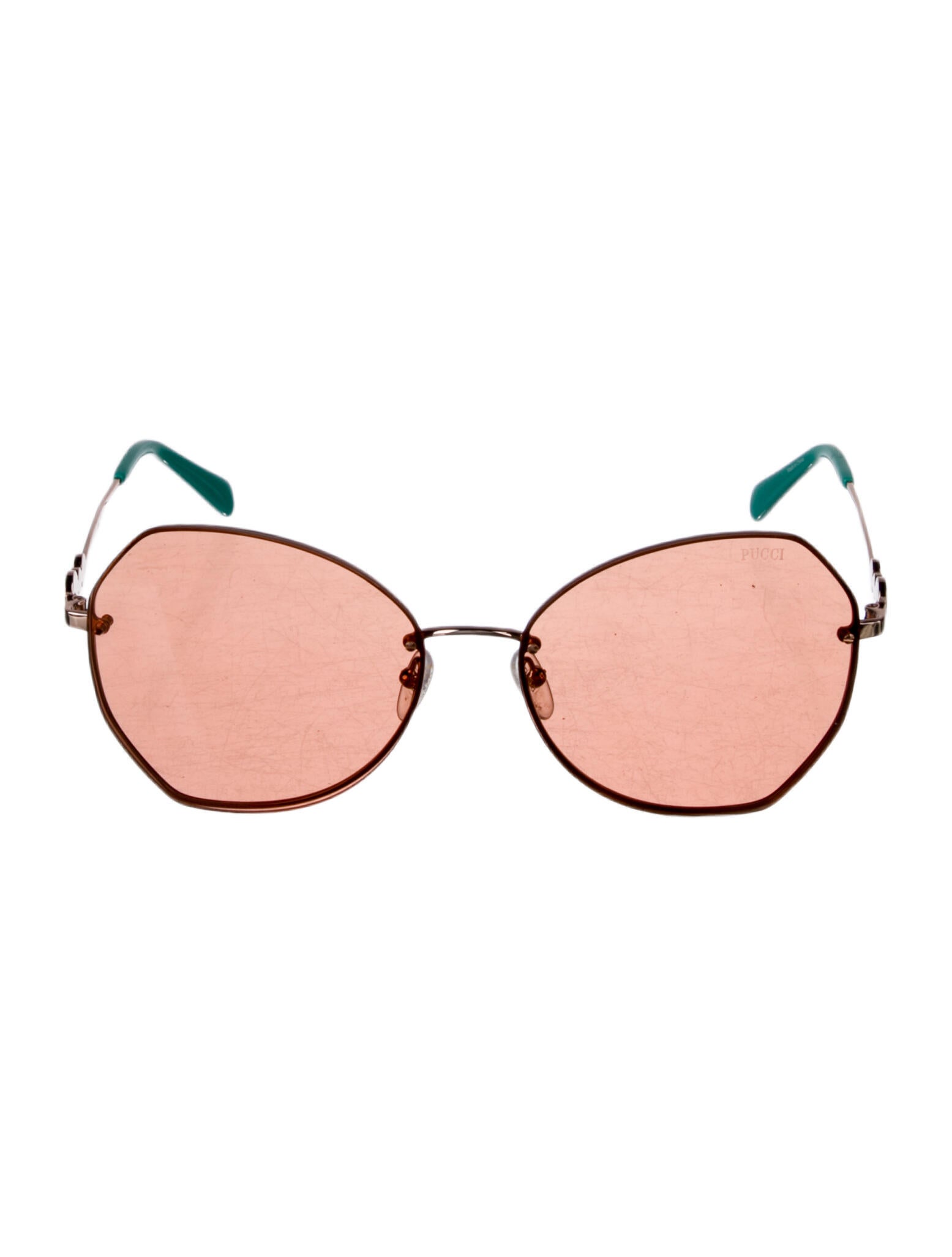 Emilio Pucci Cat-Eye Tinted Sunglasses - Green Sunglasses, Accessories ...