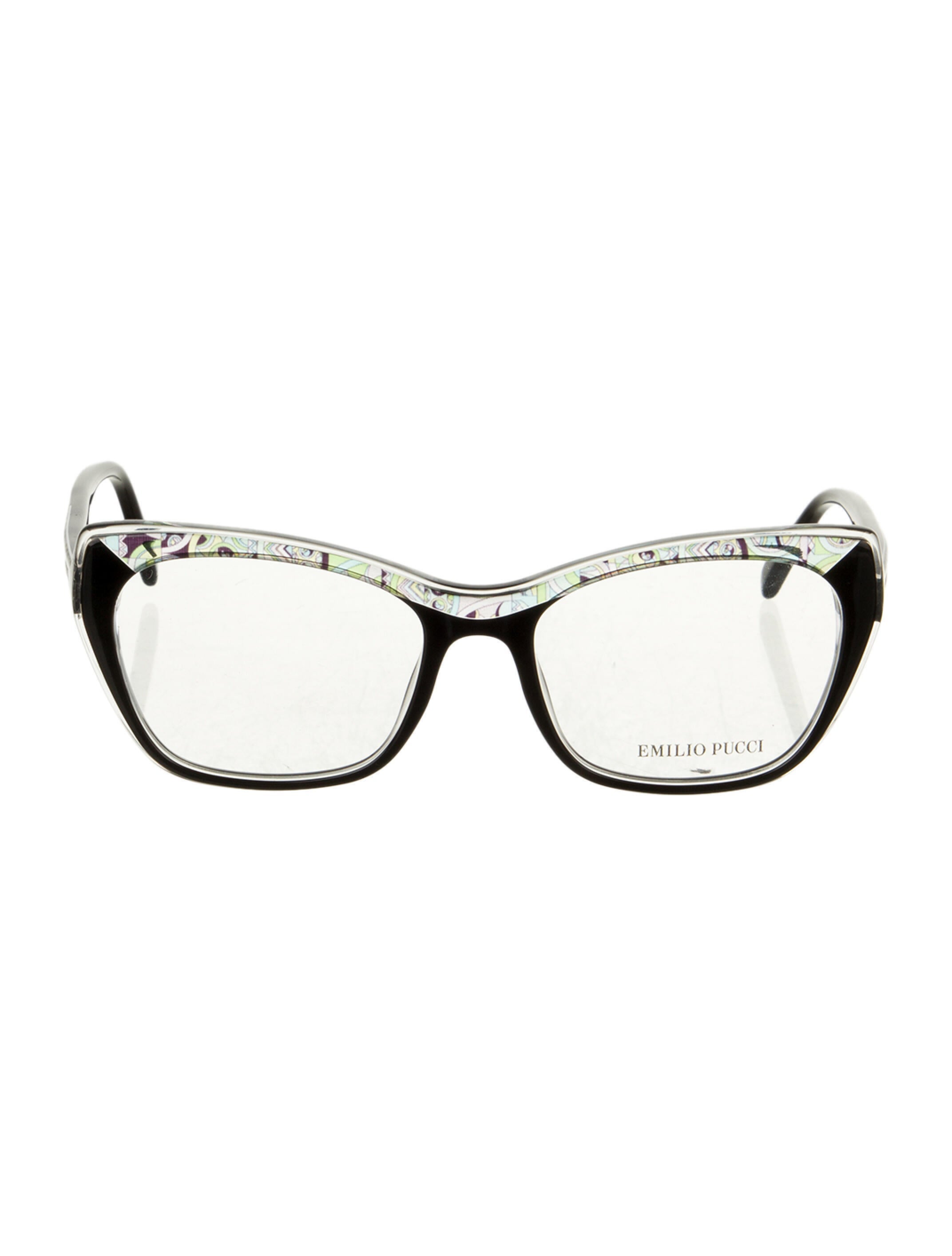 Emilio Pucci Cat-Eye Eyeglasses - Black Eyeglasses, Accessories ...