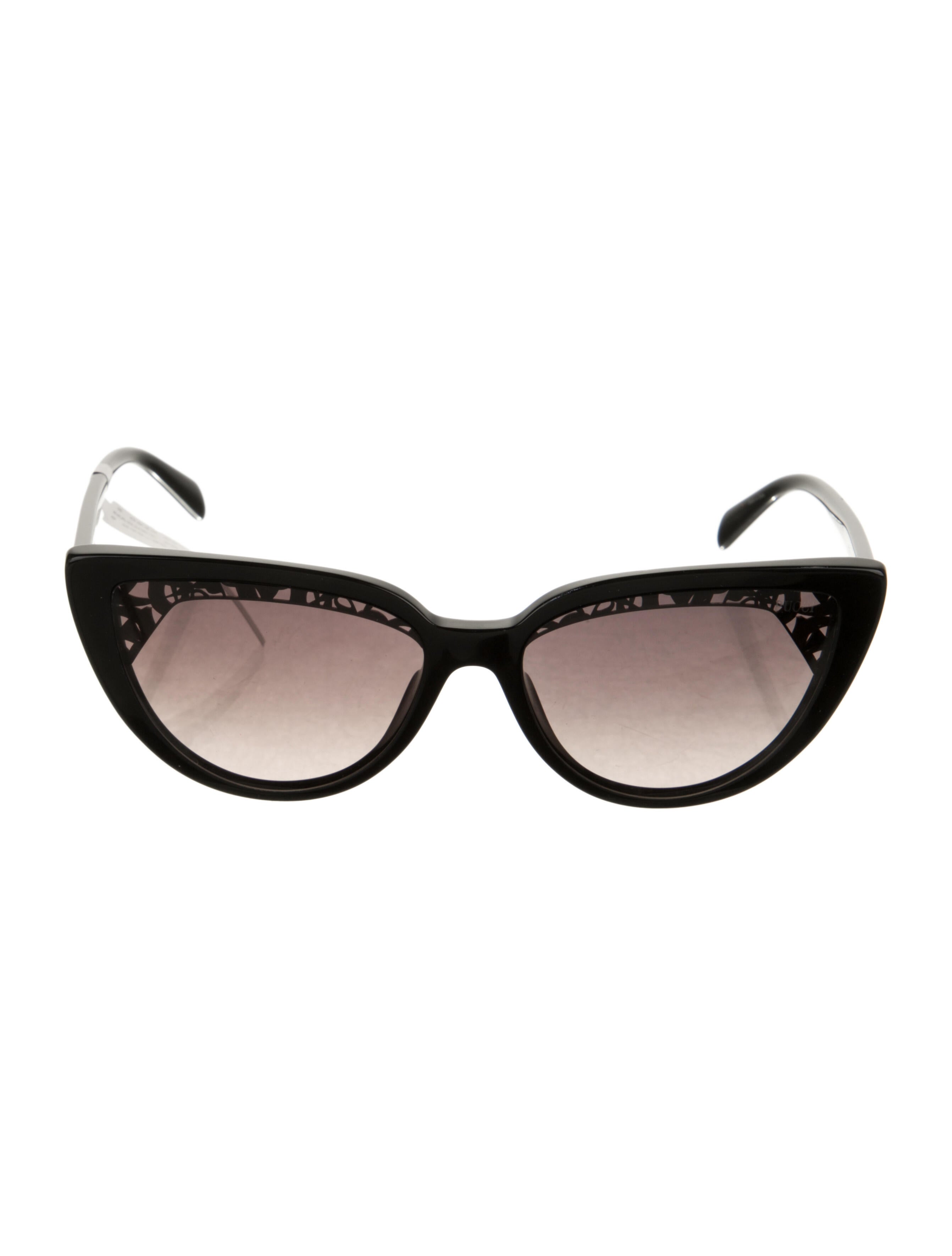 Emilio Pucci Cat-Eye Gradient Sunglasses - Black Sunglasses ...