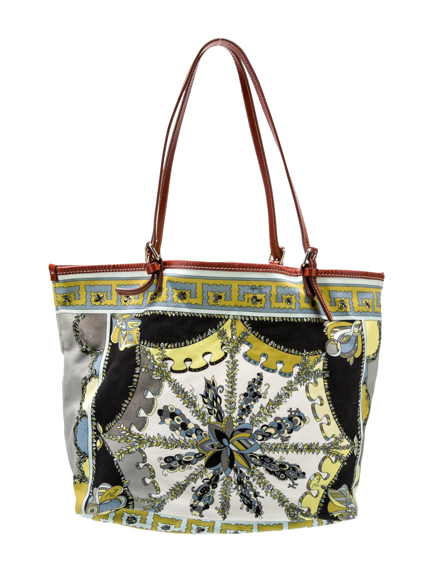 Emilio Pucci Canvas Tote - Grey Totes, Handbags - EMI130142 | The RealReal