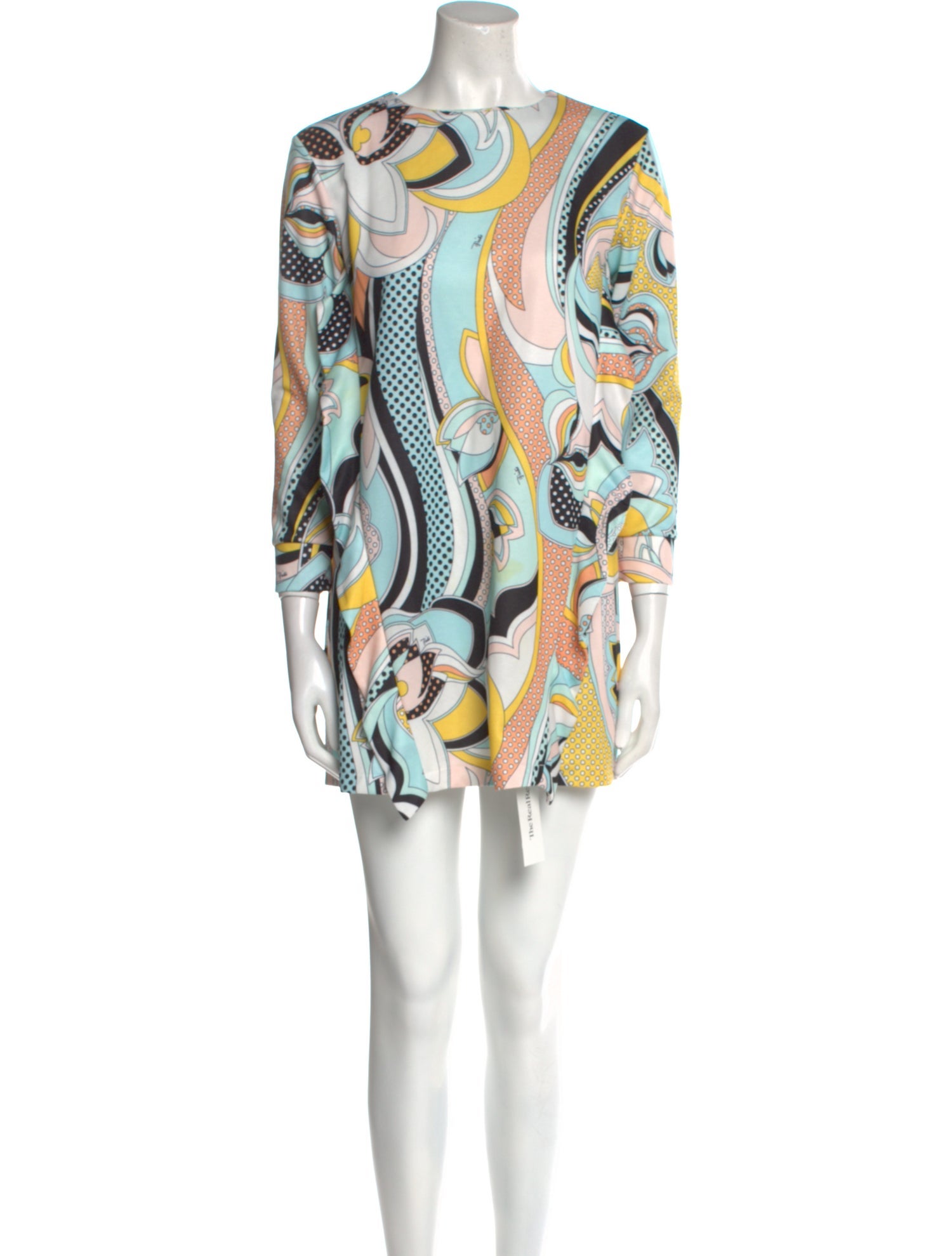 Emilio Pucci Printed Bateau Neckline Tunic - Blue Sizes 7-16, Girls ...
