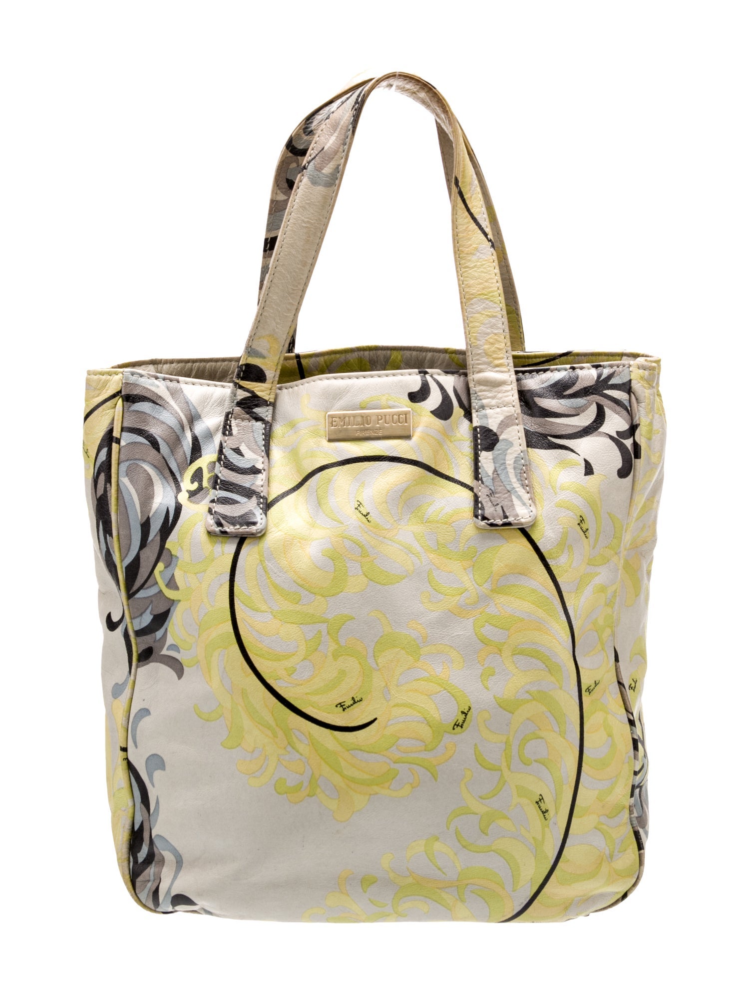 Emilio Pucci Leather Tote - Grey Totes, Handbags - EMI133169 | The RealReal