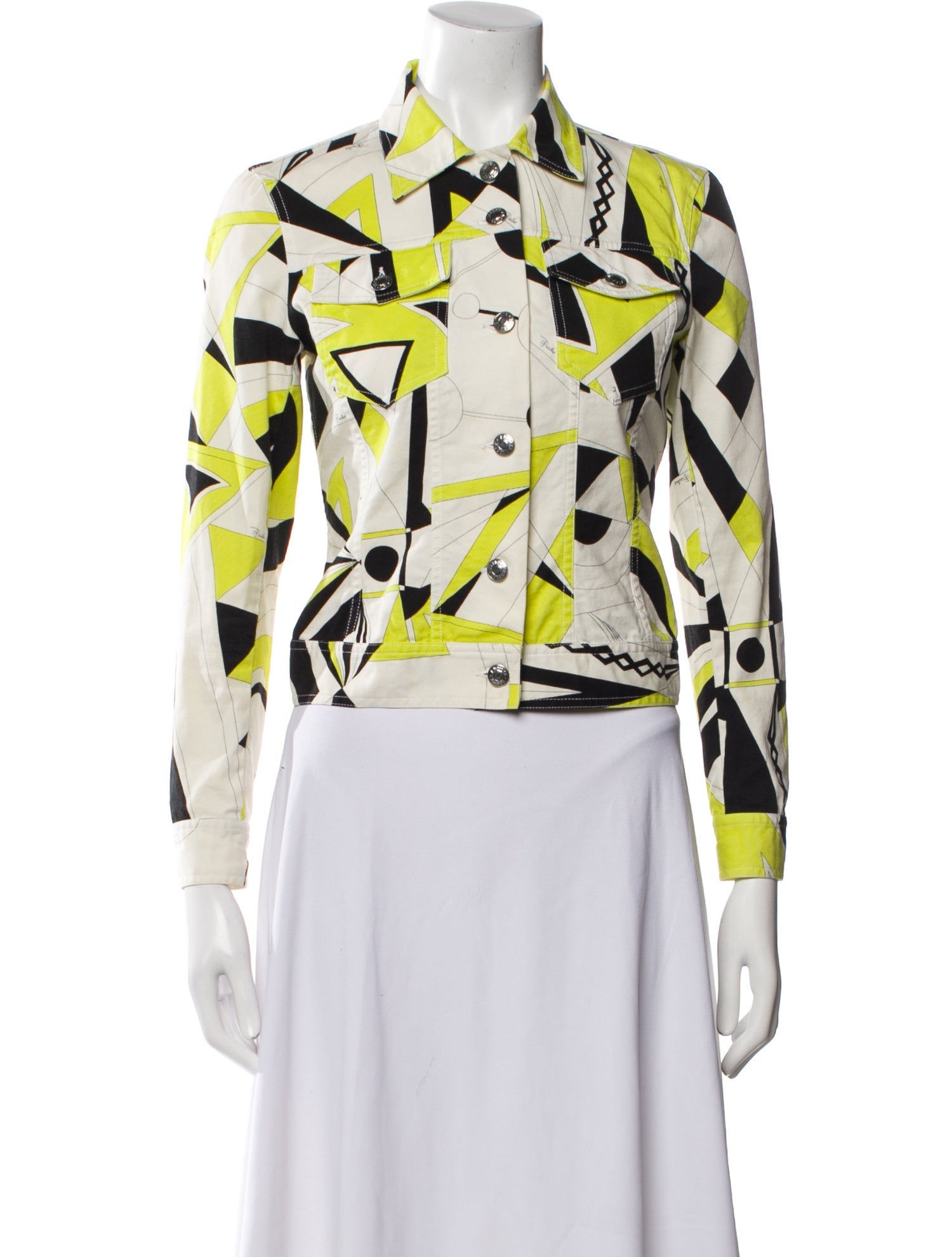 Emilio Pucci Floral Print Biker Jacket - Neutrals Jackets, Clothing ...