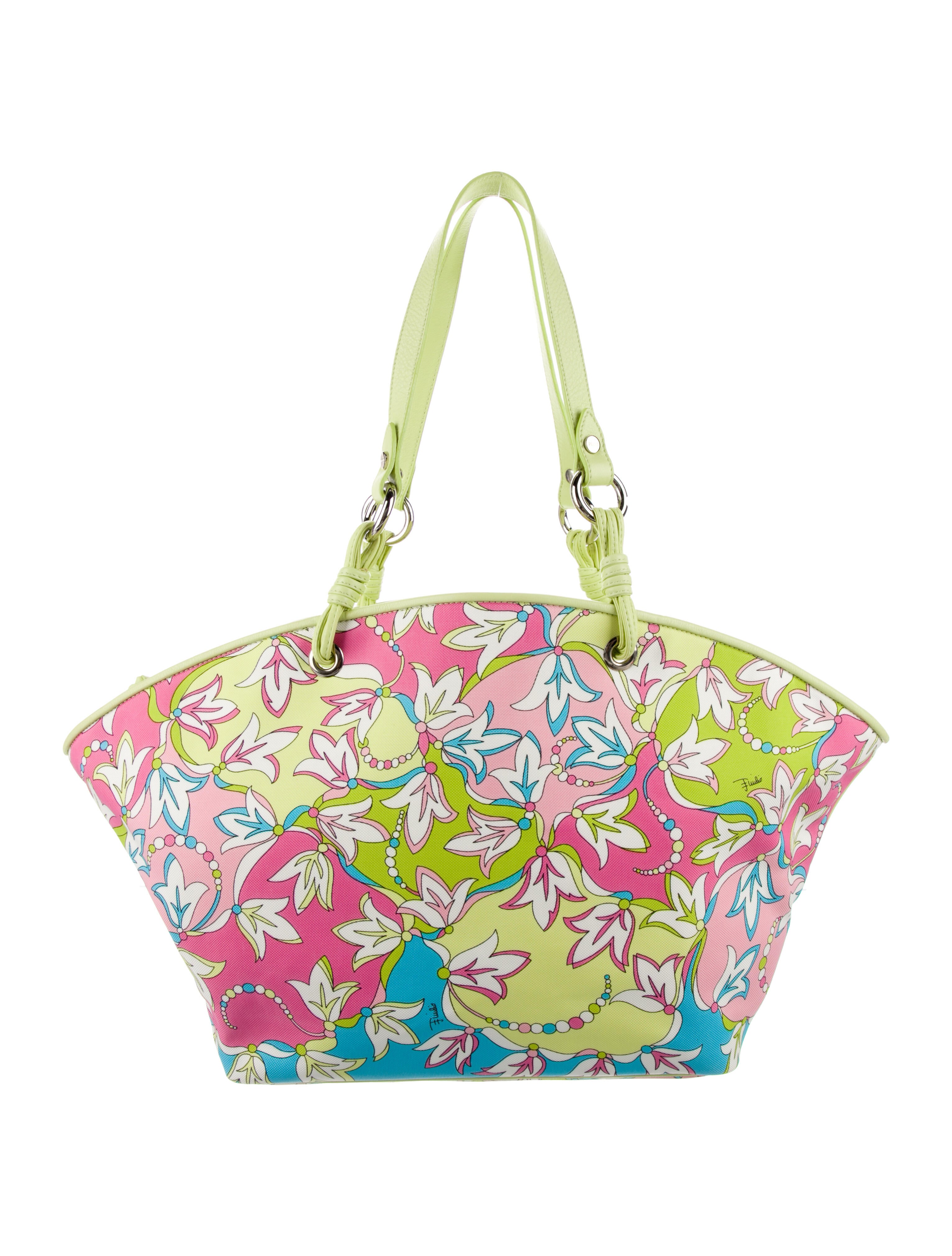 Emilio Pucci Printed Terry Cloth Tote - Totes, Handbags - EMI33601 ...