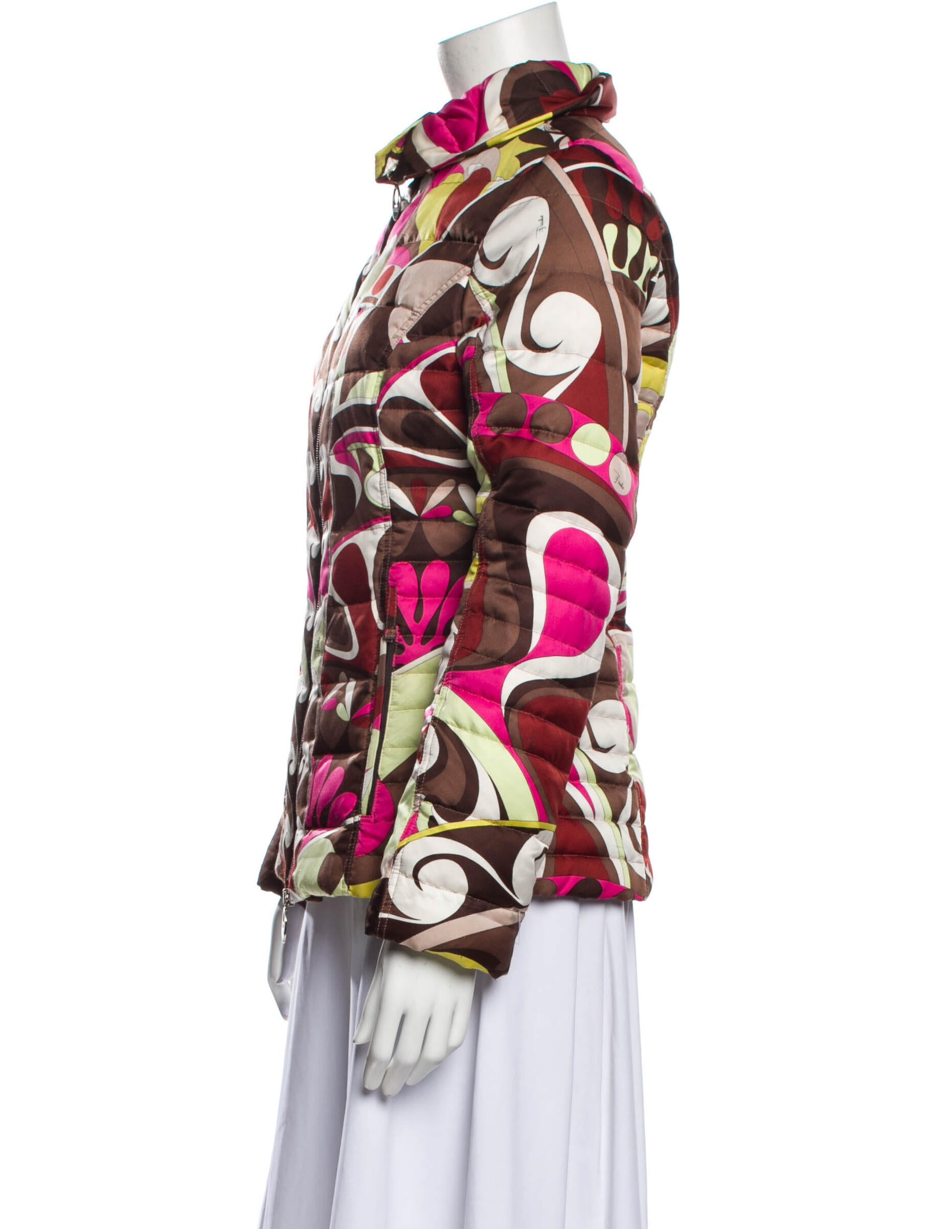 Emilio Pucci Vintage Late 1990's - Early 2000's Down Jacket - Brown ...