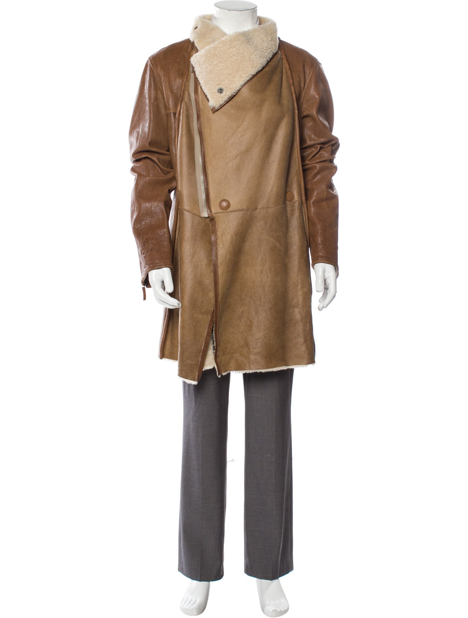 Emporio Armani Overcoat - Neutrals Outerwear, Clothing - EMP45343 | The ...