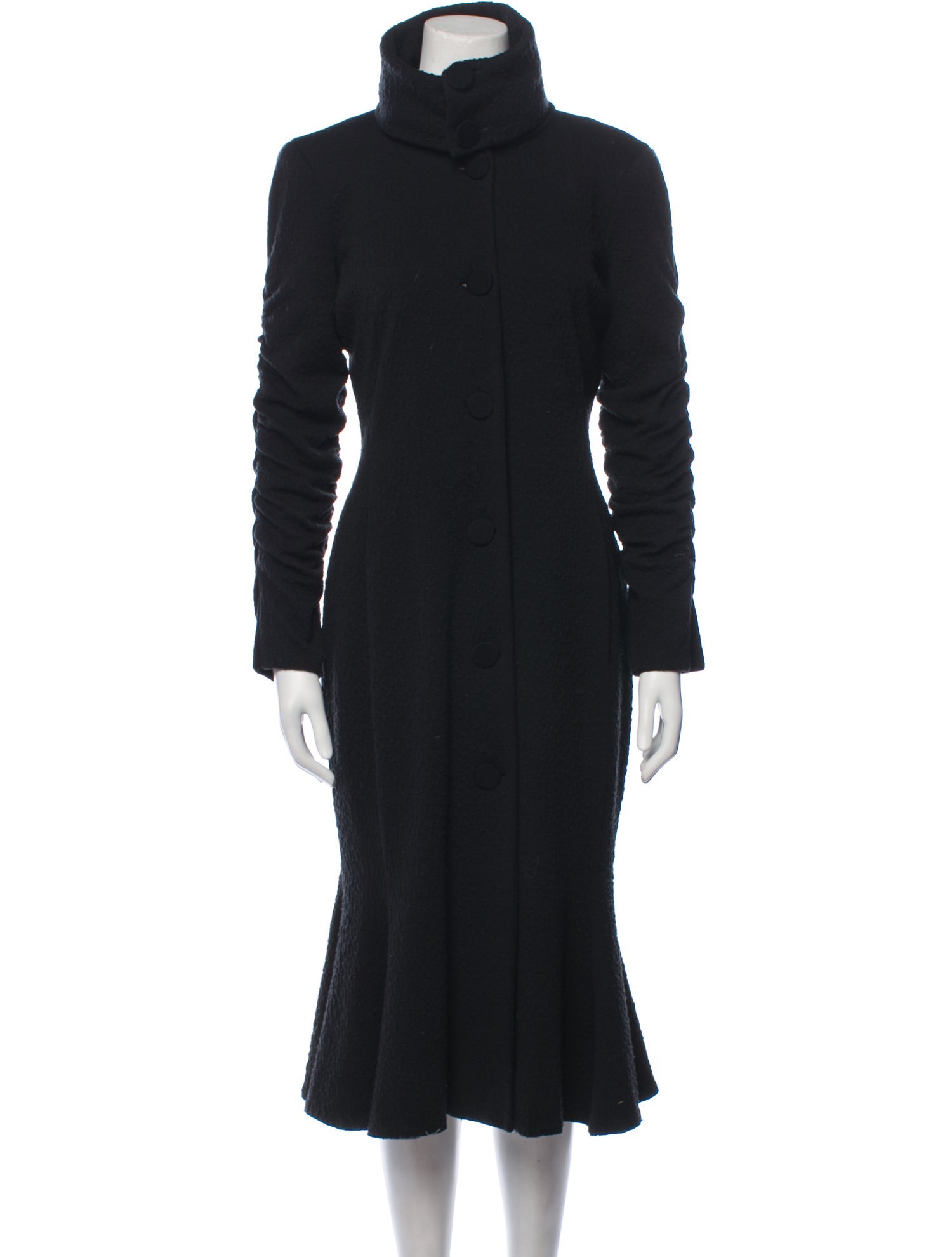 Emporio Armani Faux Fur Coat - Black Coats, Clothing - EMP47881 | The ...