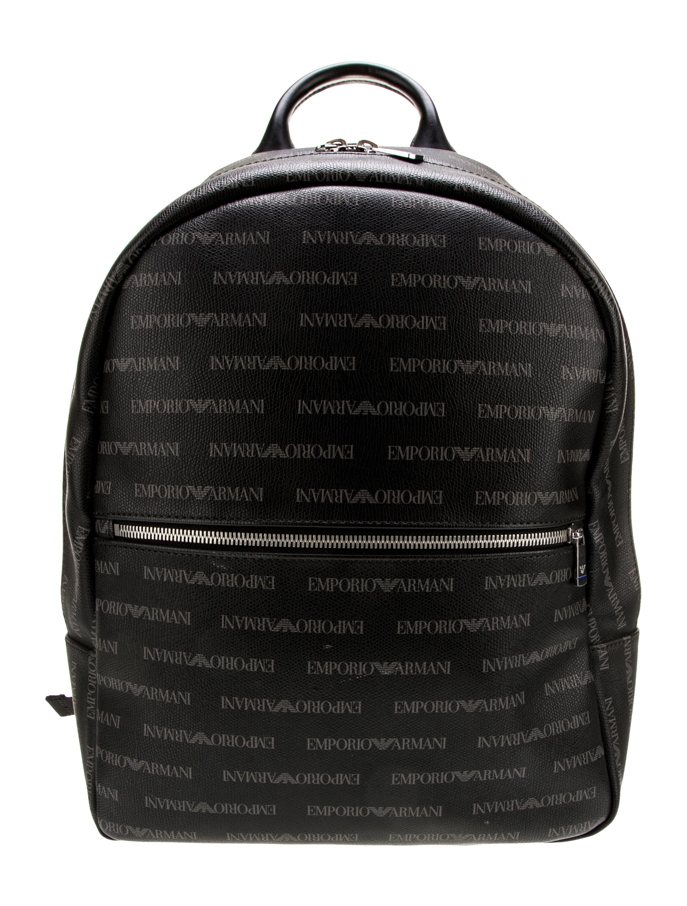 Emporio Armani Leather Backpack - Black Backpacks, Bags - EMP55926 ...