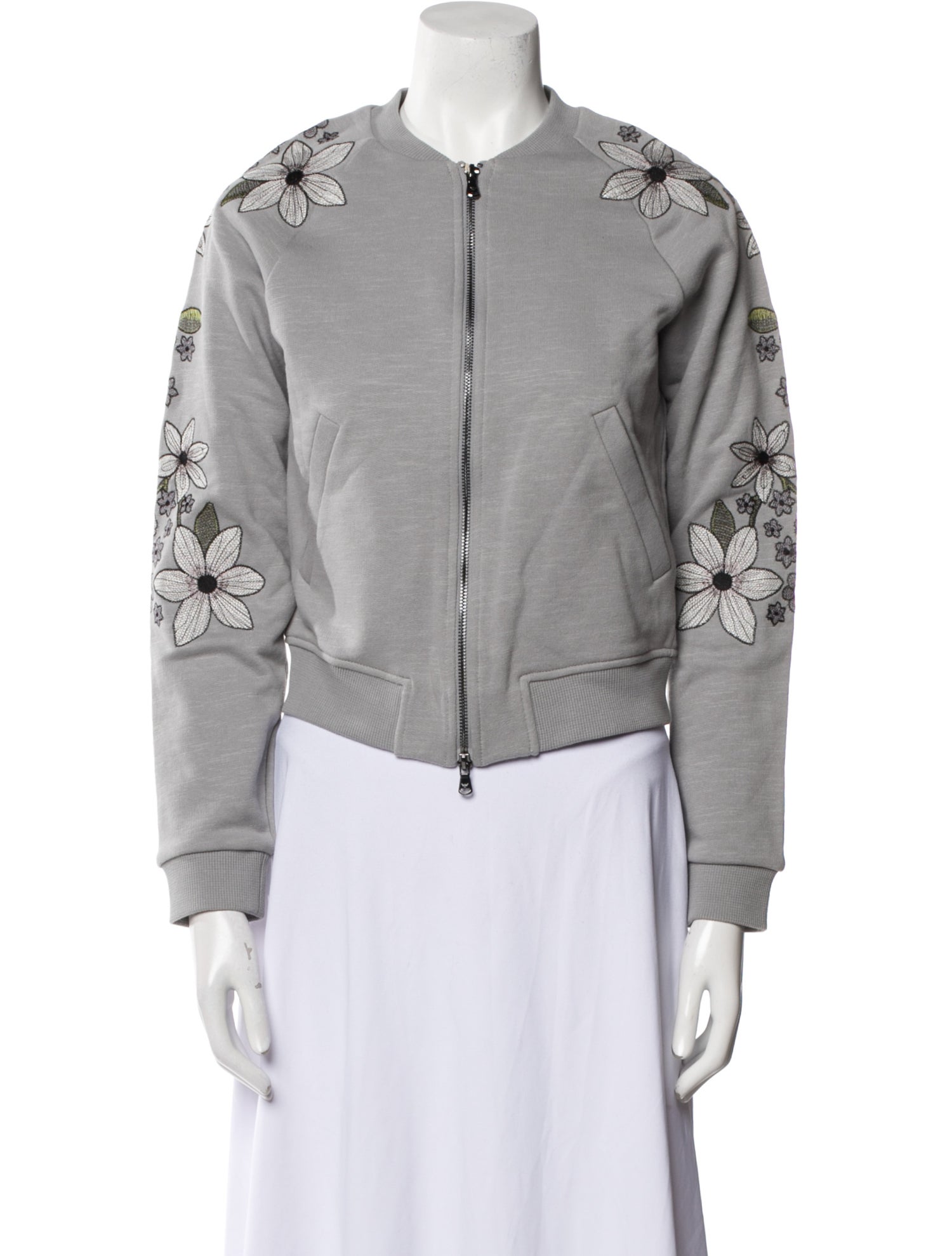 Emporio Armani Bomber Jacket w/ Tags - Grey Jackets, Clothing ...