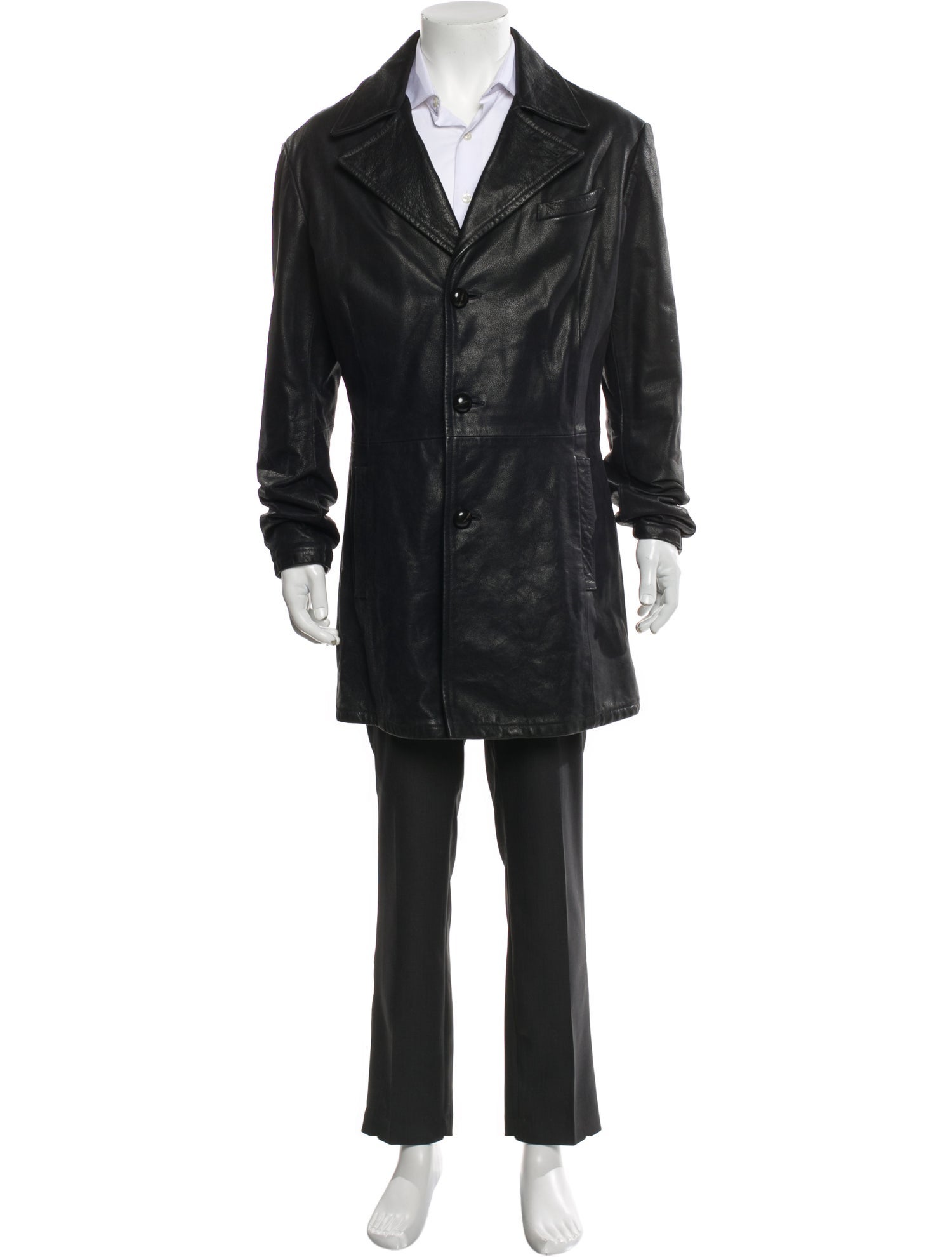 Emporio Armani Overcoat - Black Outerwear, Clothing - EMP59921 | The ...