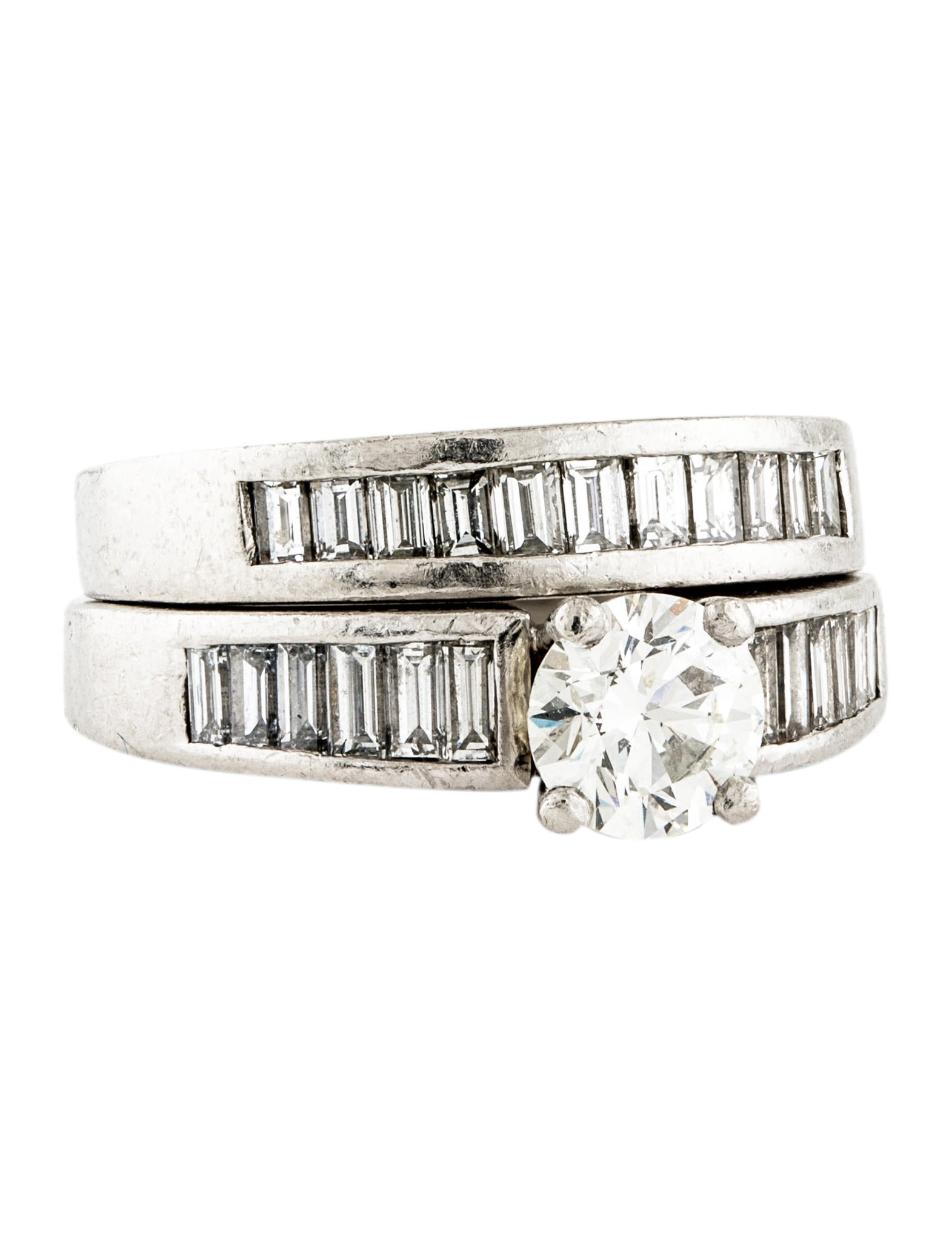 Engagement Ring Platinum 2.62ctw Diamond Wedding Set - 900 Platinum ...