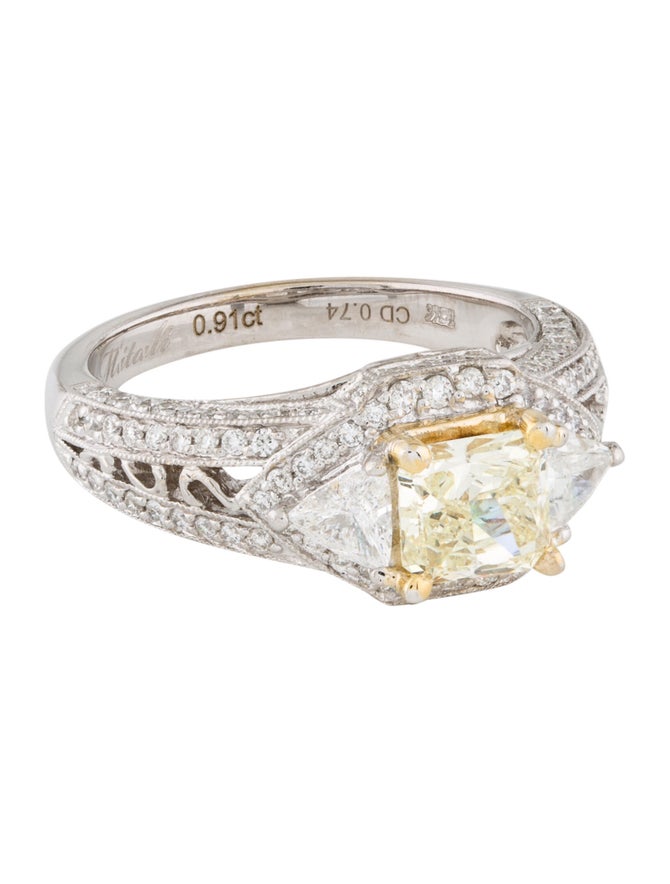 Engagement Ring 18K Diamond Engagement Ring - 18K Yellow Gold ...